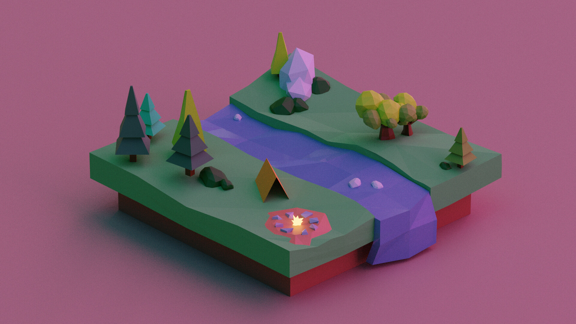 Delaney Hanson - Low Poly Camping