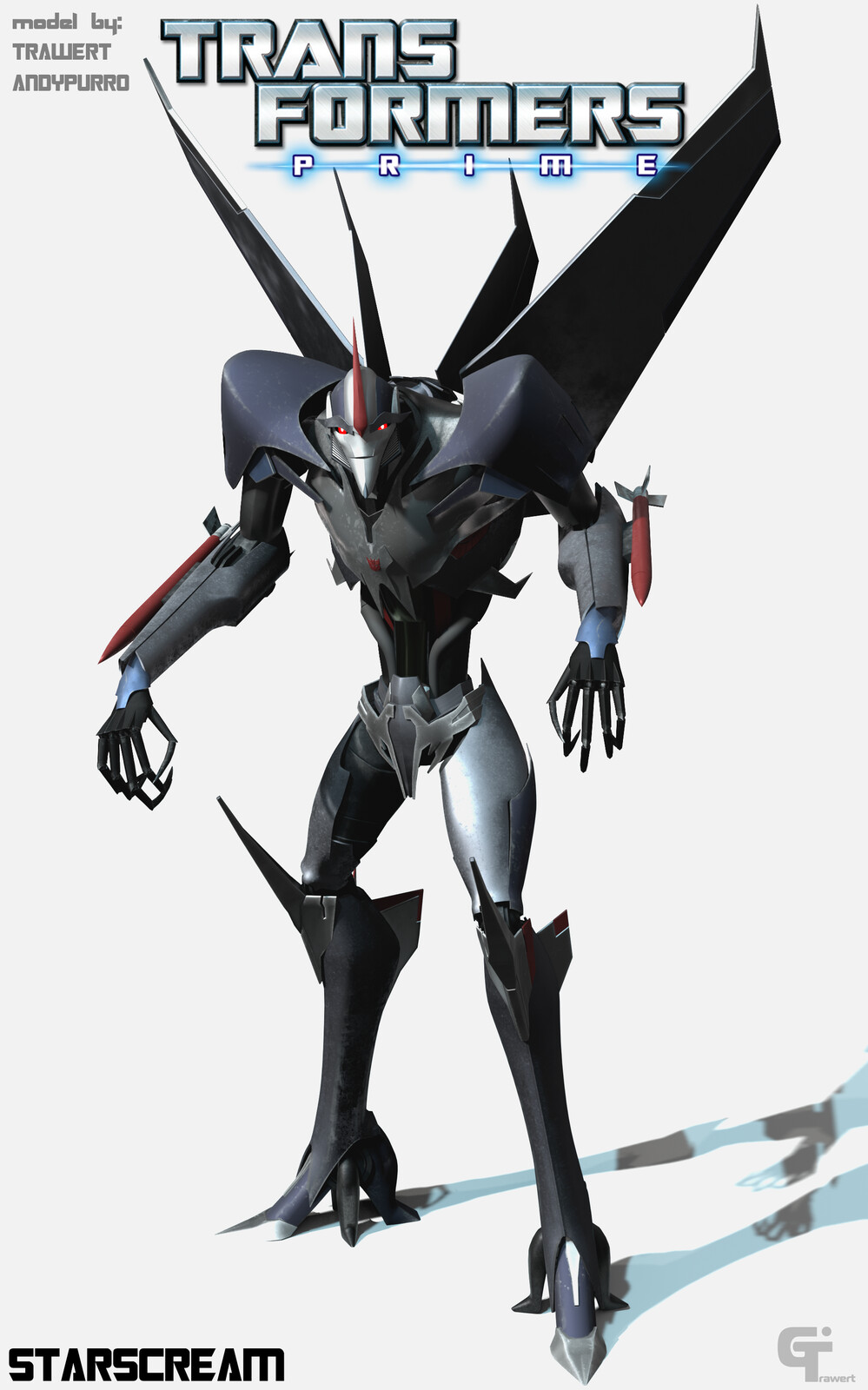 GLARSON TRAWERT - [TRANSFORMERS PRIME] STARSCREAM 3Dmodel