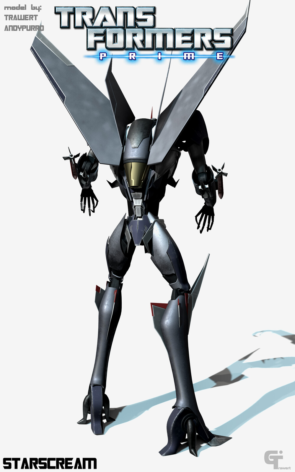 GLARSON TRAWERT - [TRANSFORMERS PRIME] STARSCREAM 3Dmodel