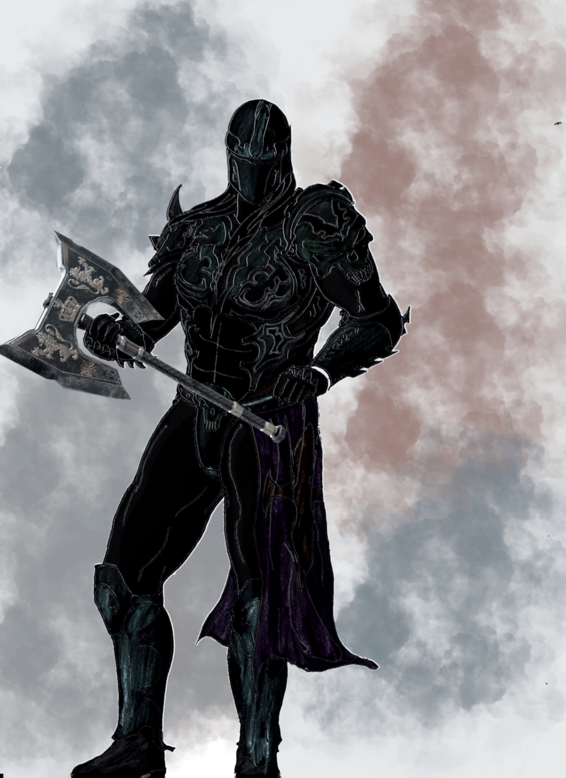 ArtStation - Knight with Axe