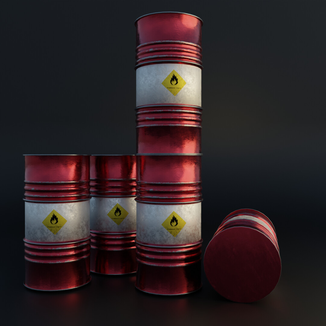 ArtStation - Oil Barrel