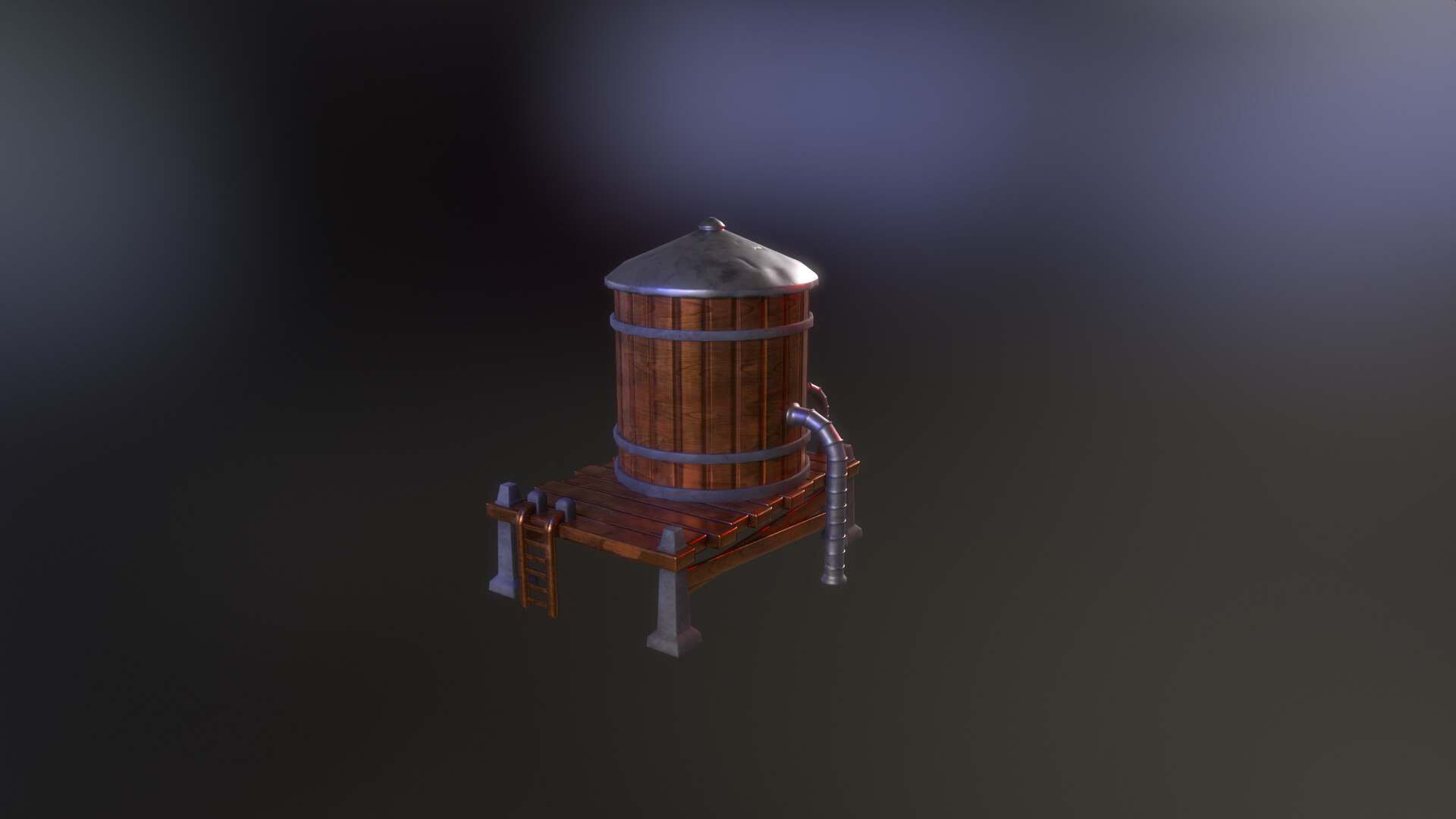ArtStation - Game Ready Water Tank