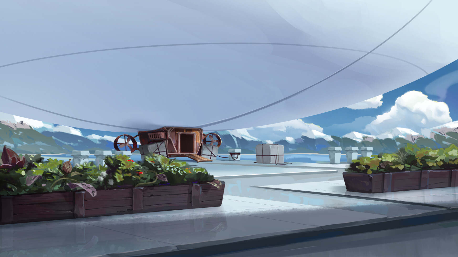 ArtStation - Airship port