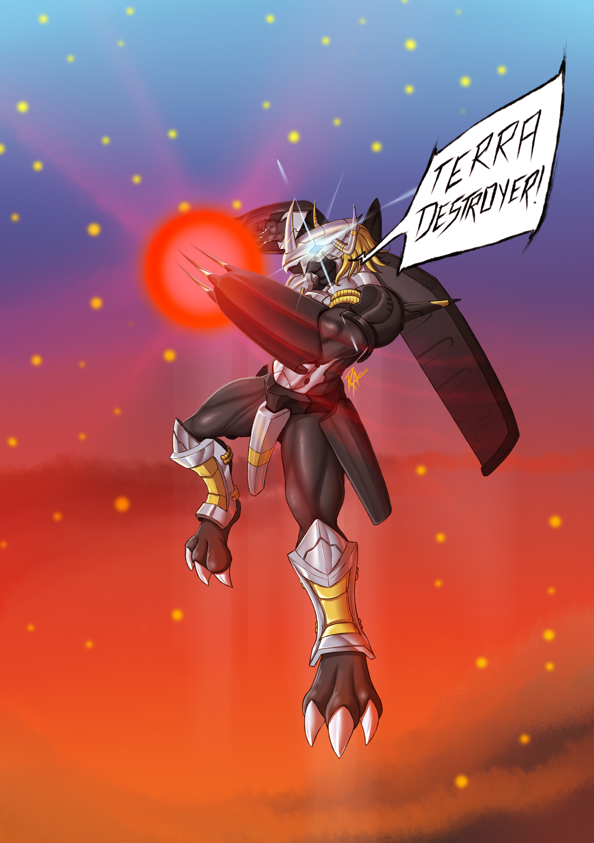 Wargreymon Terra Force Terra Force Wargreymon by NeroDeAngelo on DeviantArt
