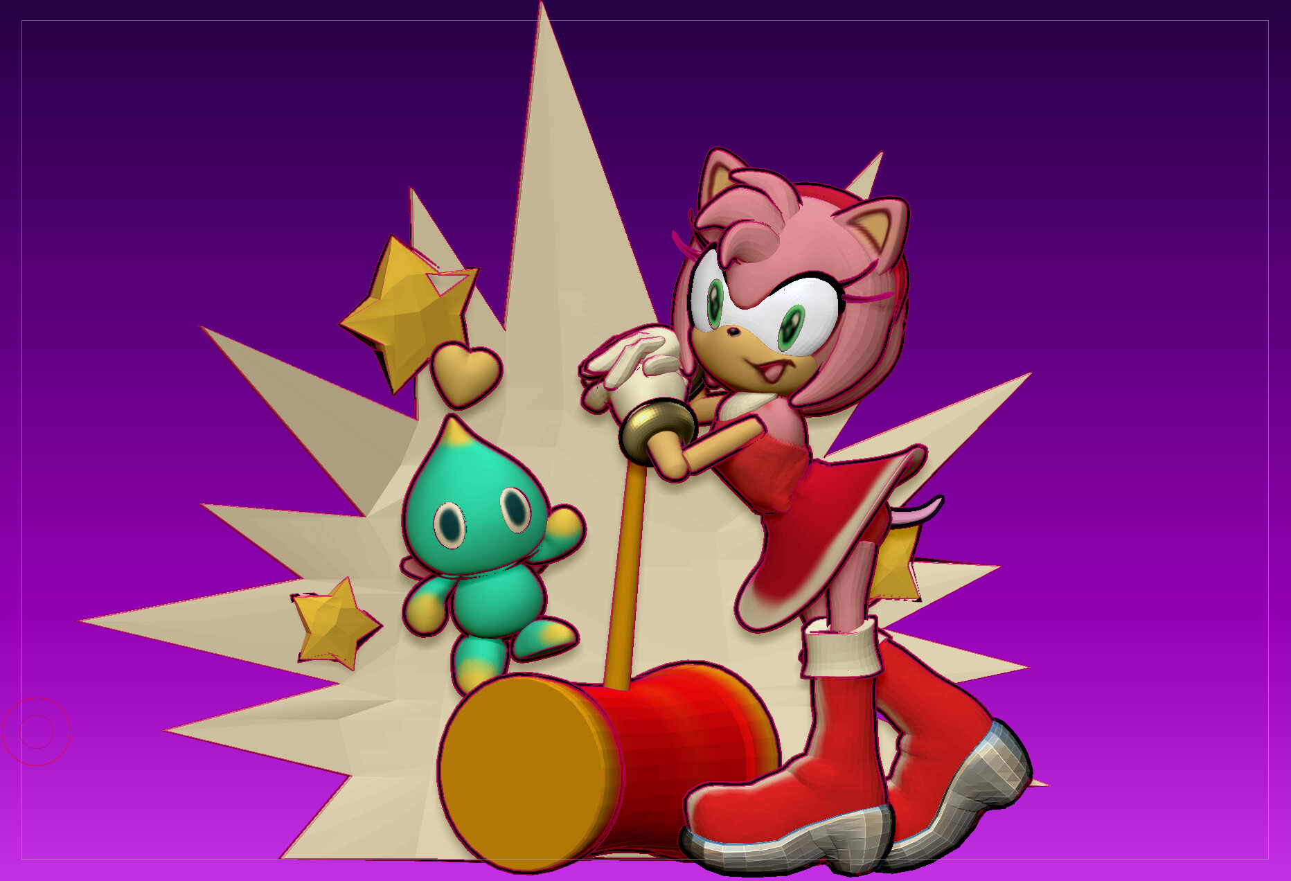 Mona Fuchs - Sonic Figure Drafts