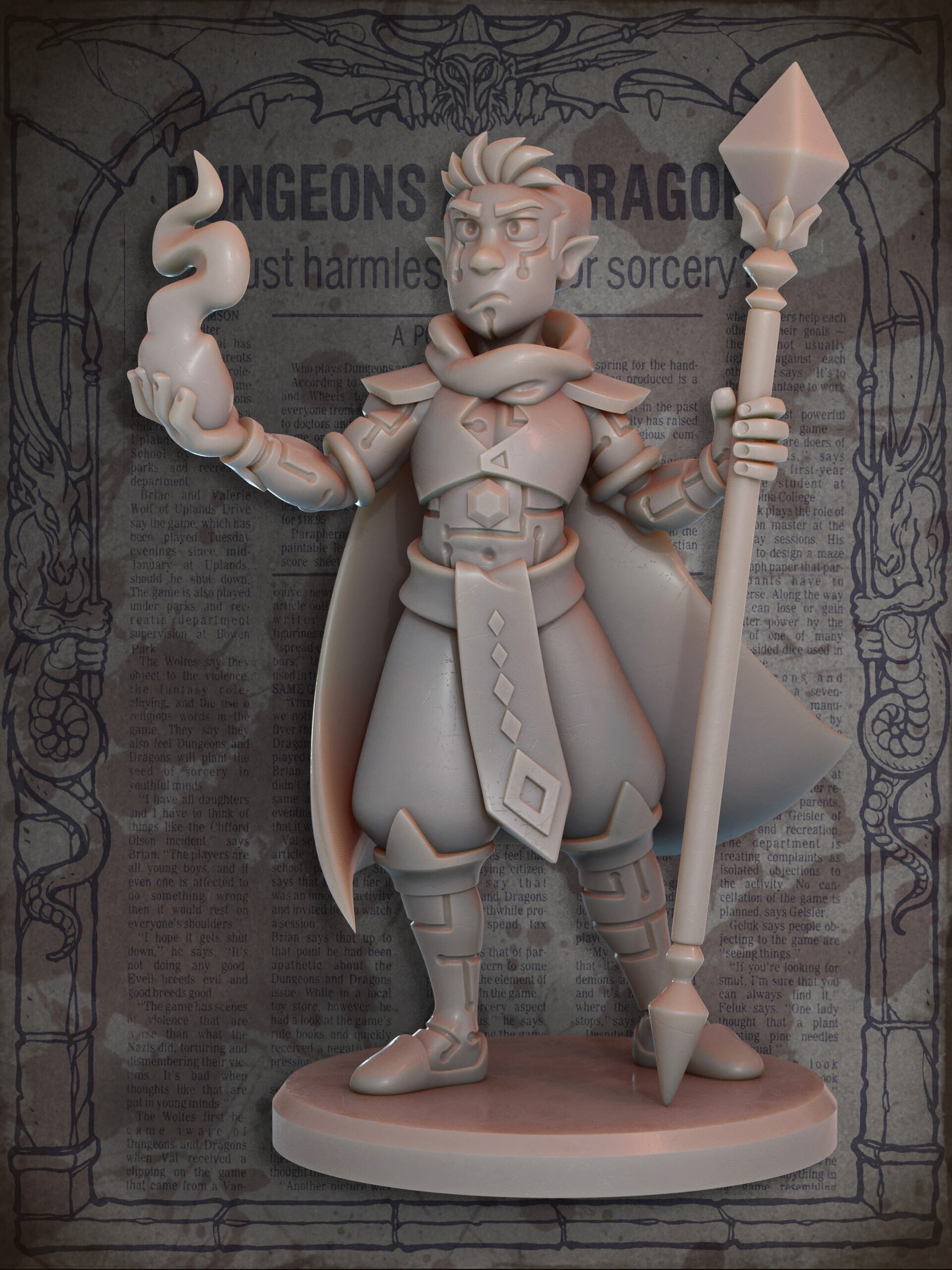 Thomas Choux - Fool's Gold miniatures: Foreclaimer, Mage, Rogue and Xanu