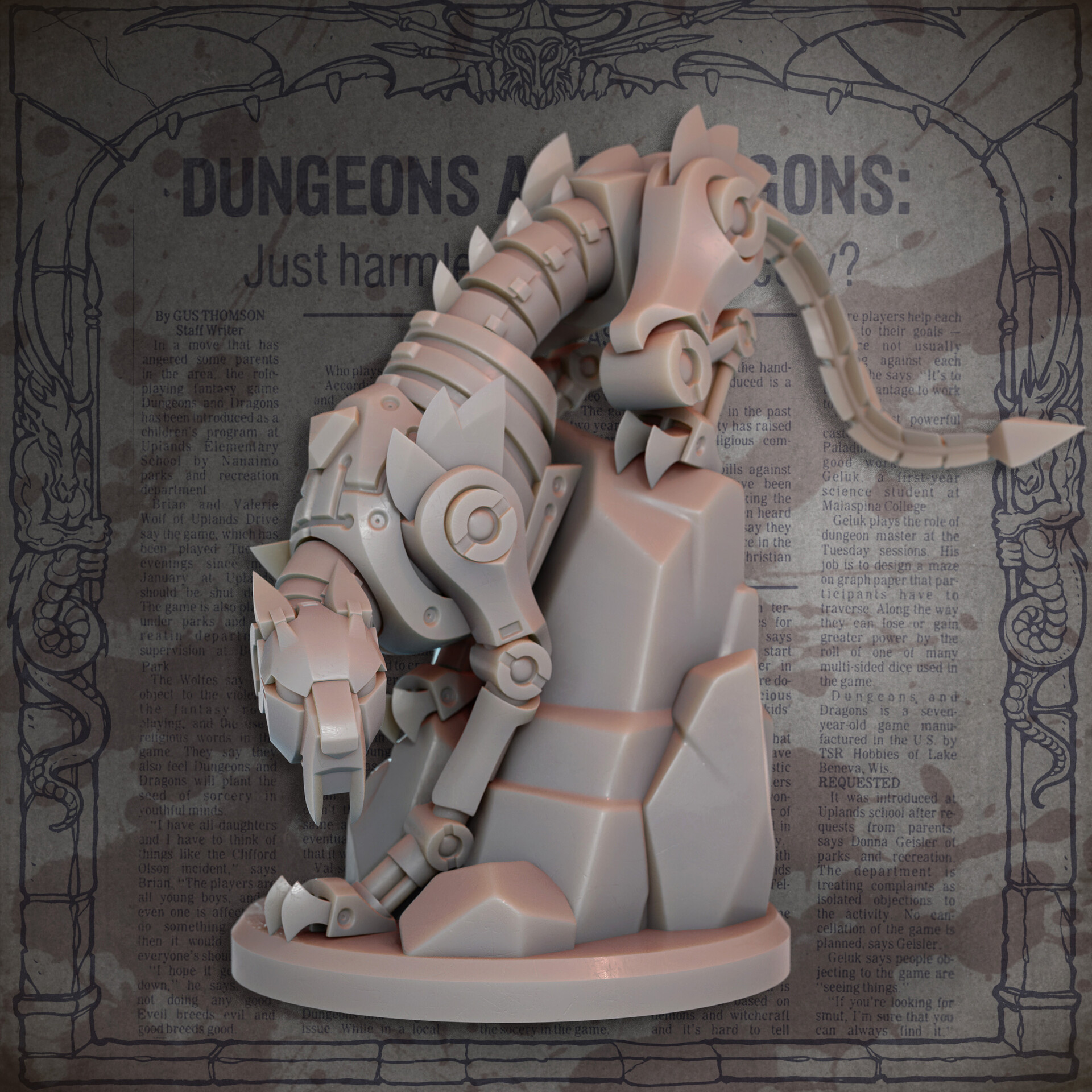 Thomas Choux - Fool's Gold miniatures: ShadowWalker, Raptor and Xardy