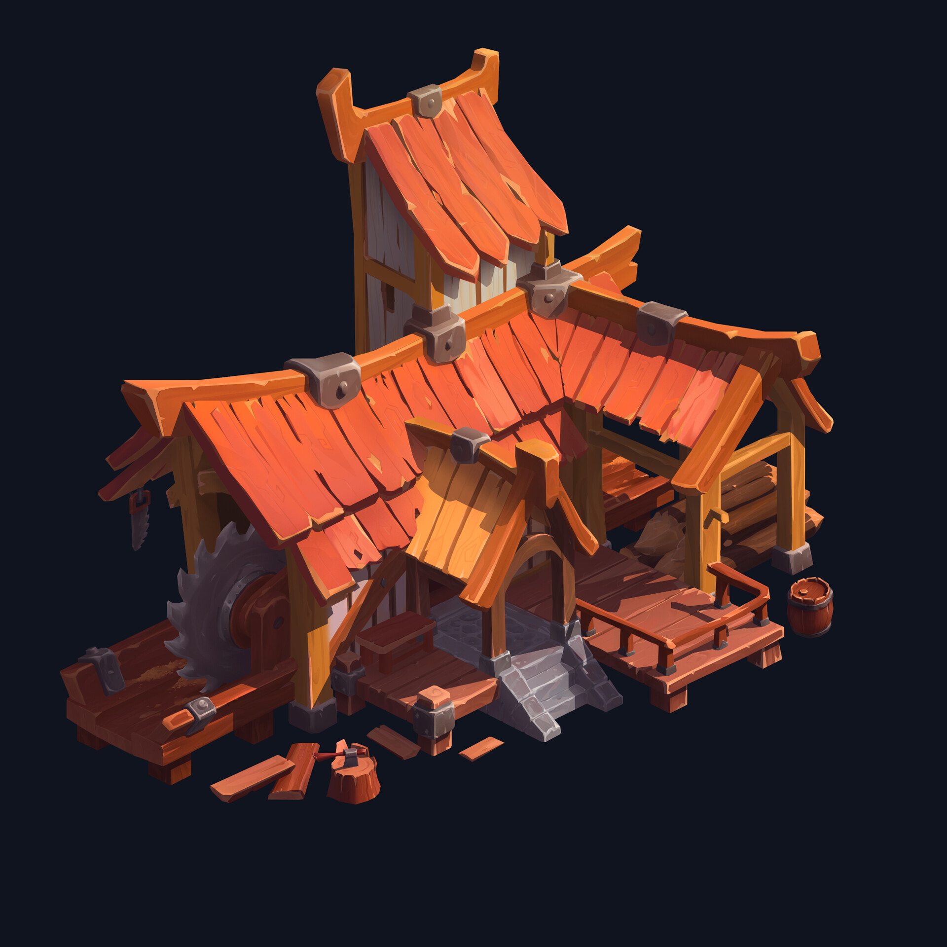 ArtStation - Лесопилка