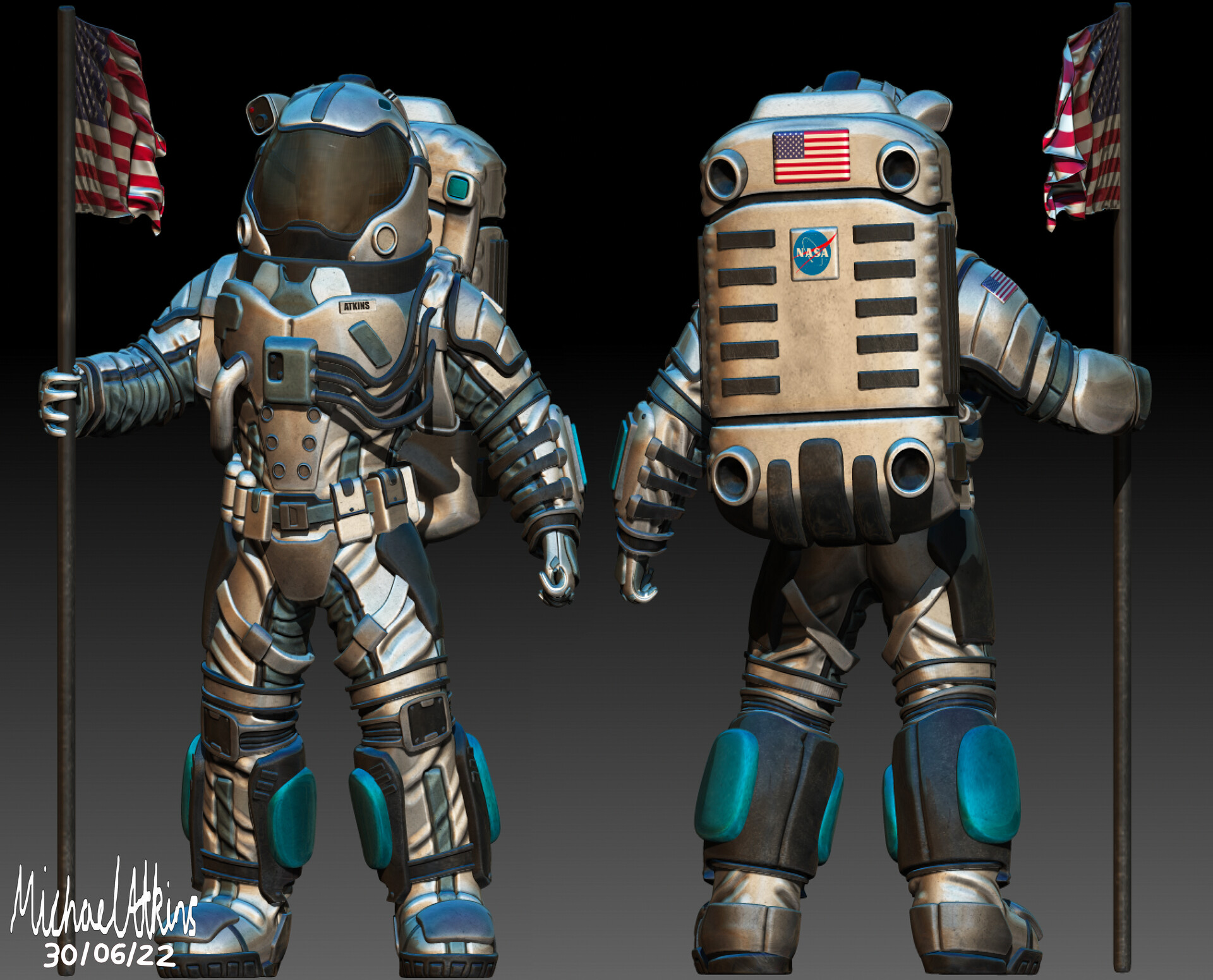 Futuristic Astronaut Nasa