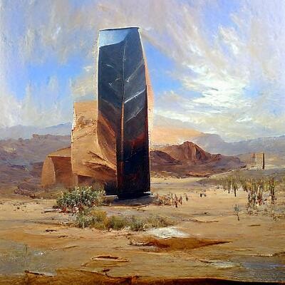 ArtStation - Monolith in the Desert