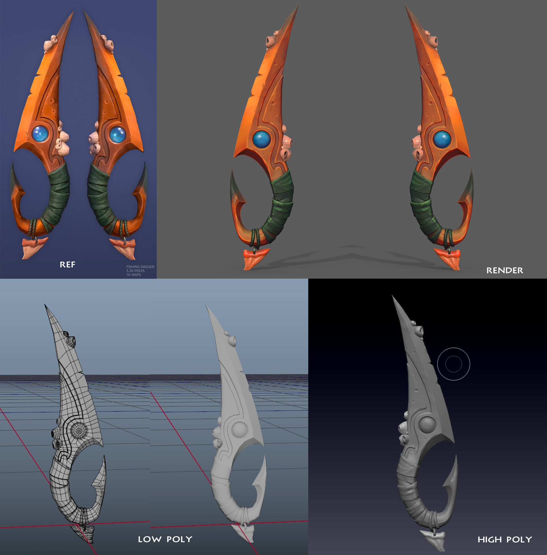 ArtStation - Stylized Fishhook