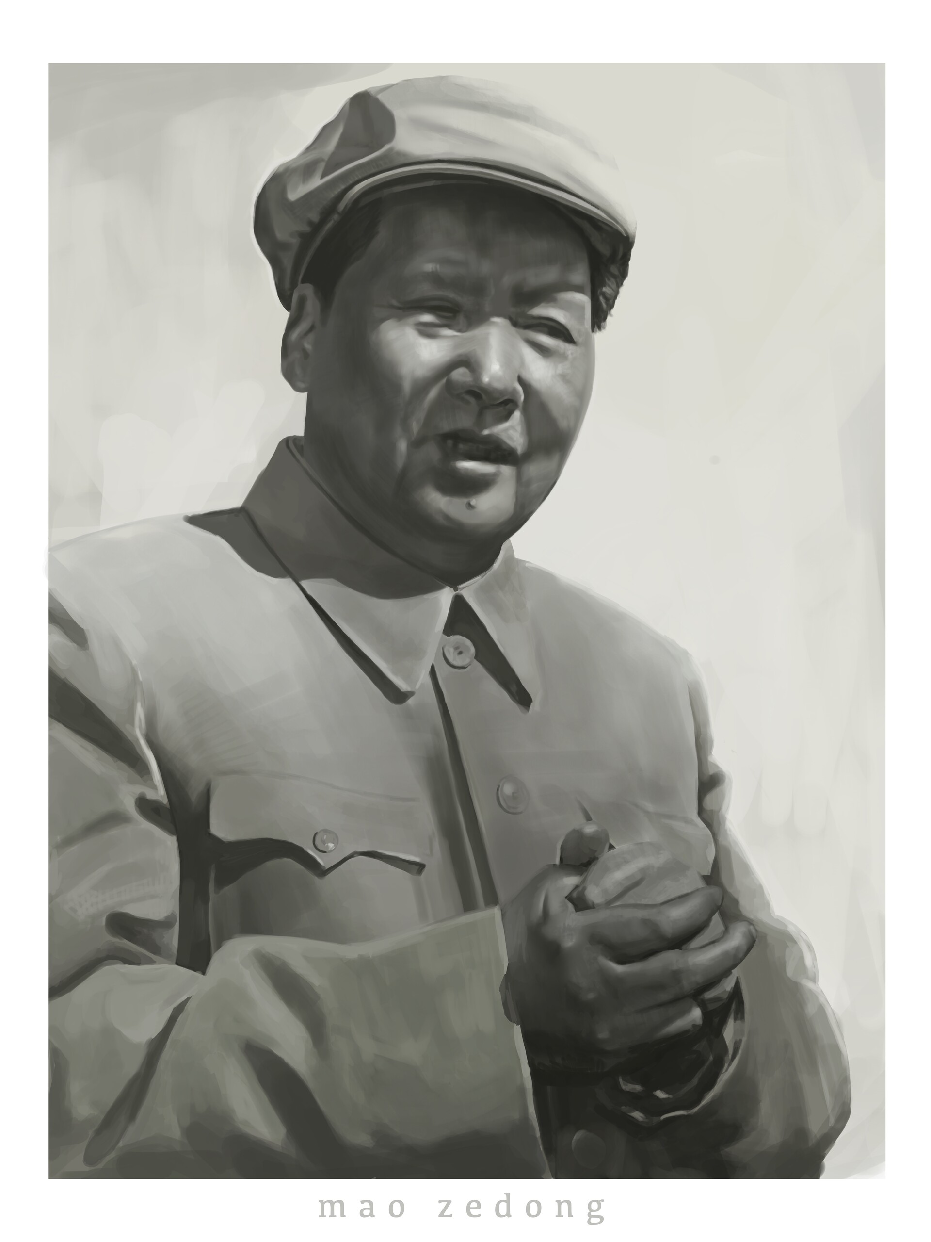 ArtStation - potrait study / mao zedong
