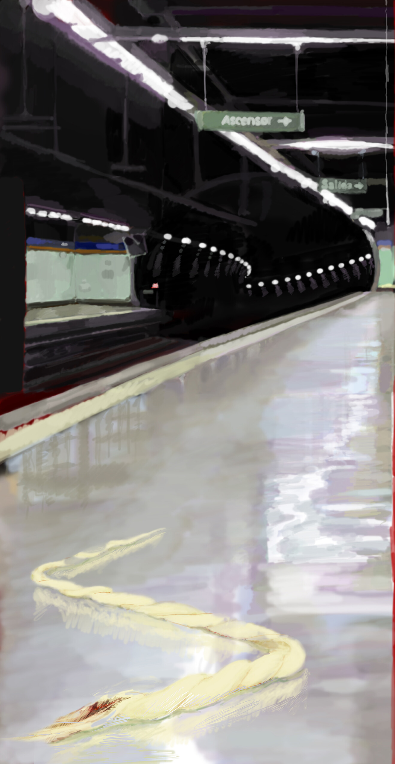 ArtStation - Intertwined snakes on the platform