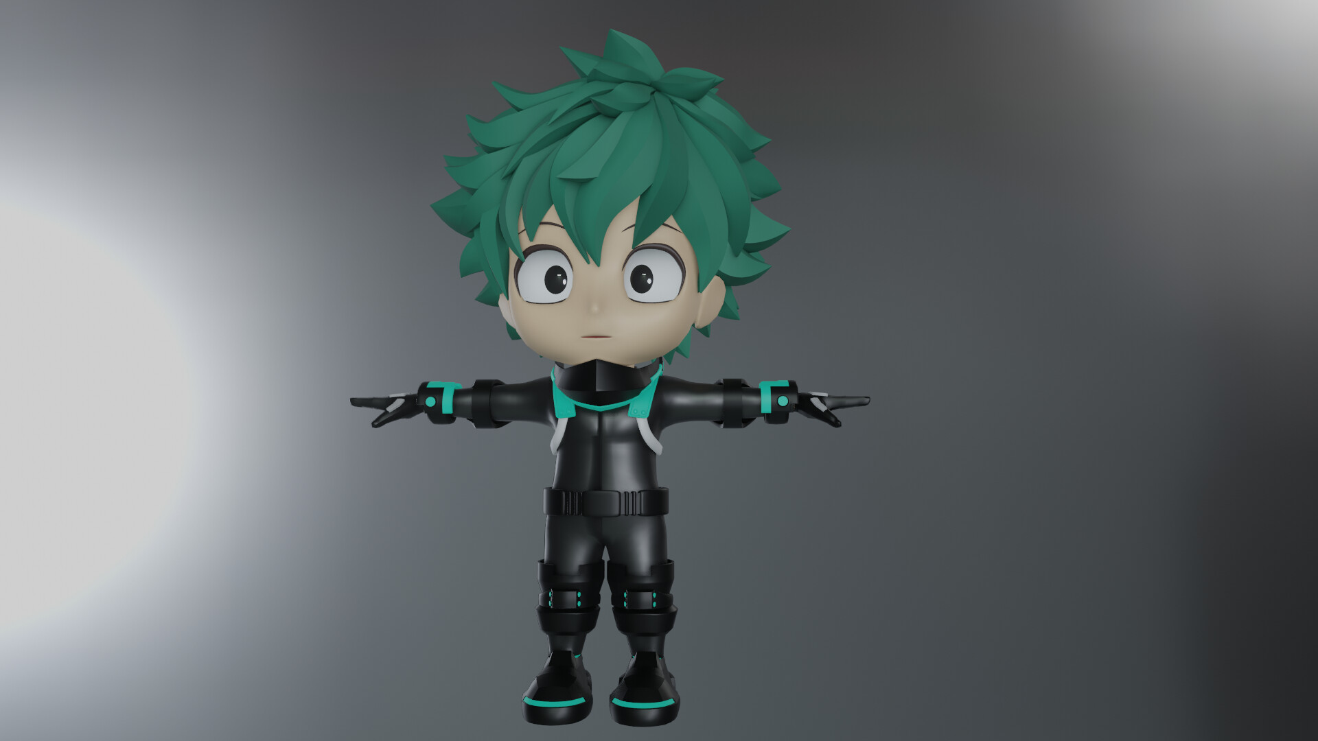 ArtStation - izuku midoriya chibi
