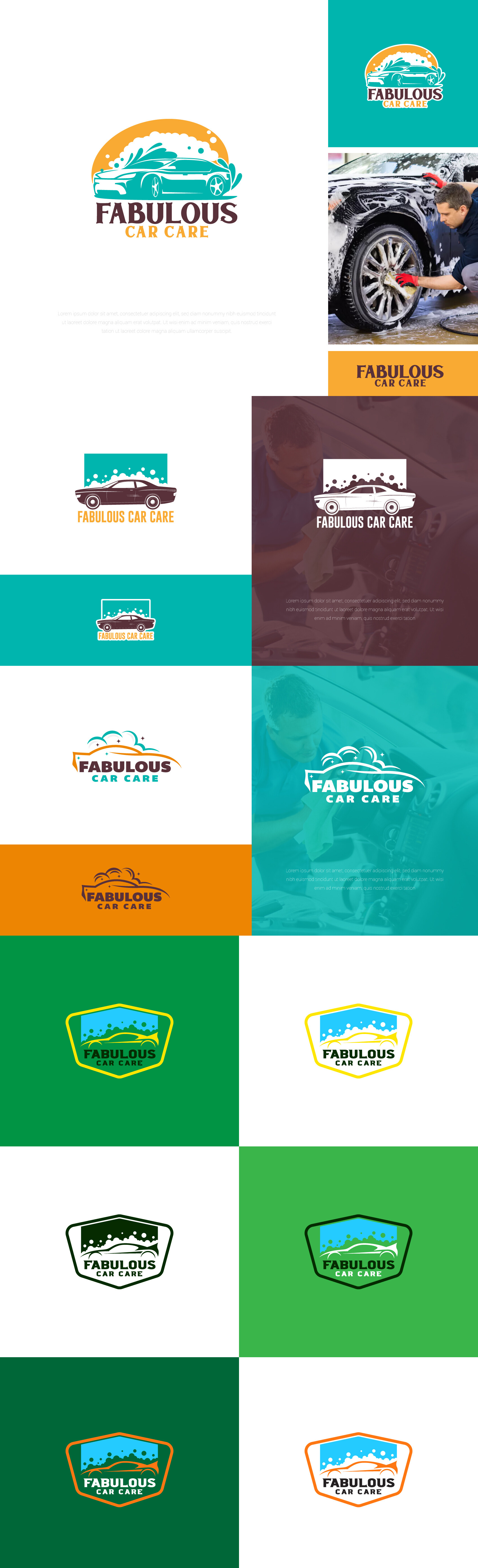 ArtStation - Fabulous Car Care Logo Concepts | Brand logo Design