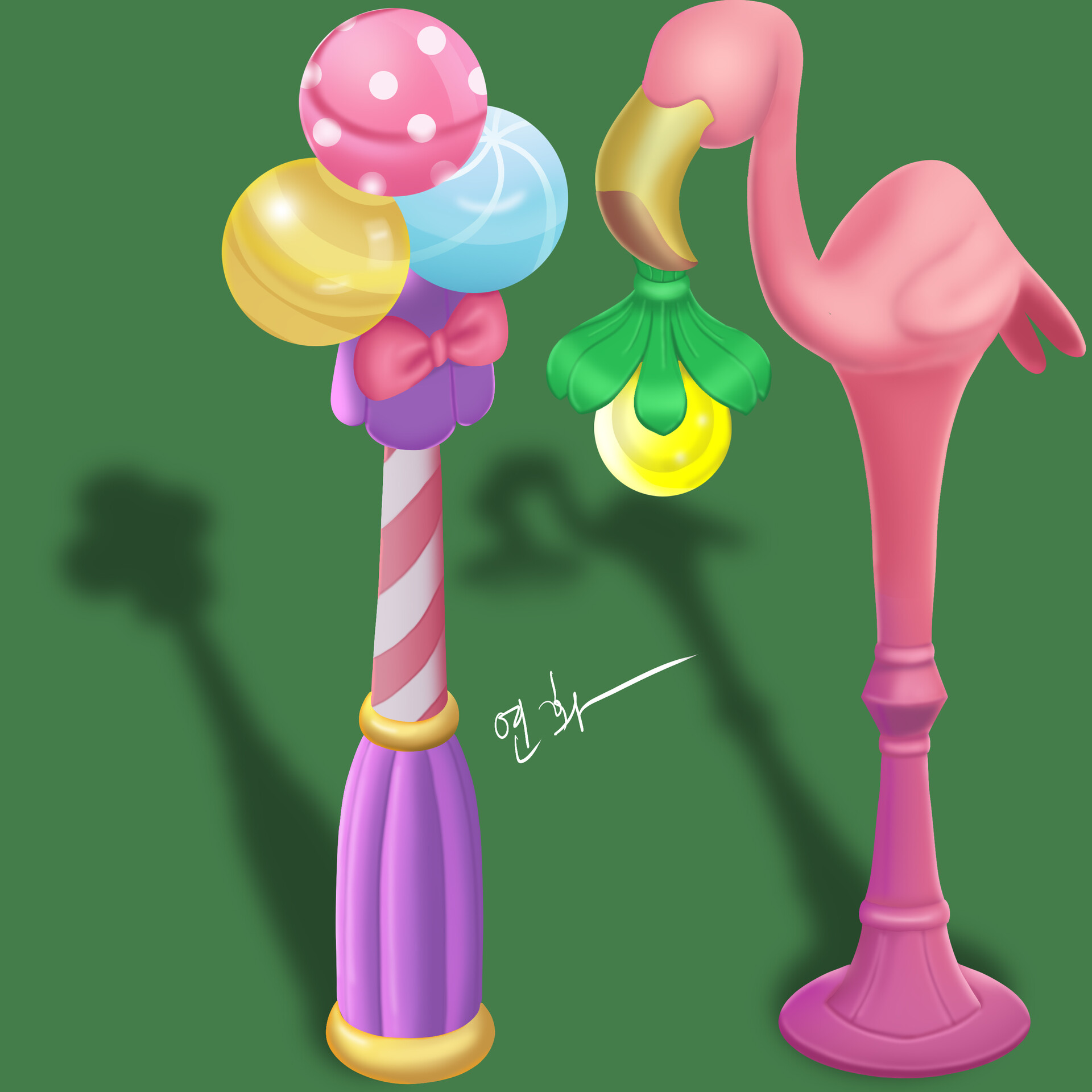 ArtStation - game light pole