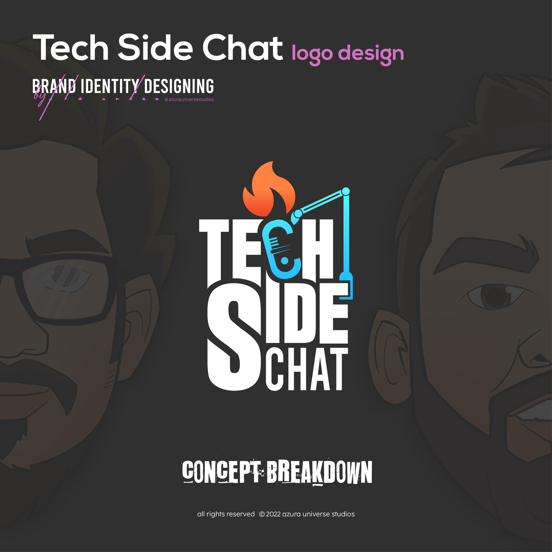 ArtStation - Tech Side Chat Brand Identity Design
