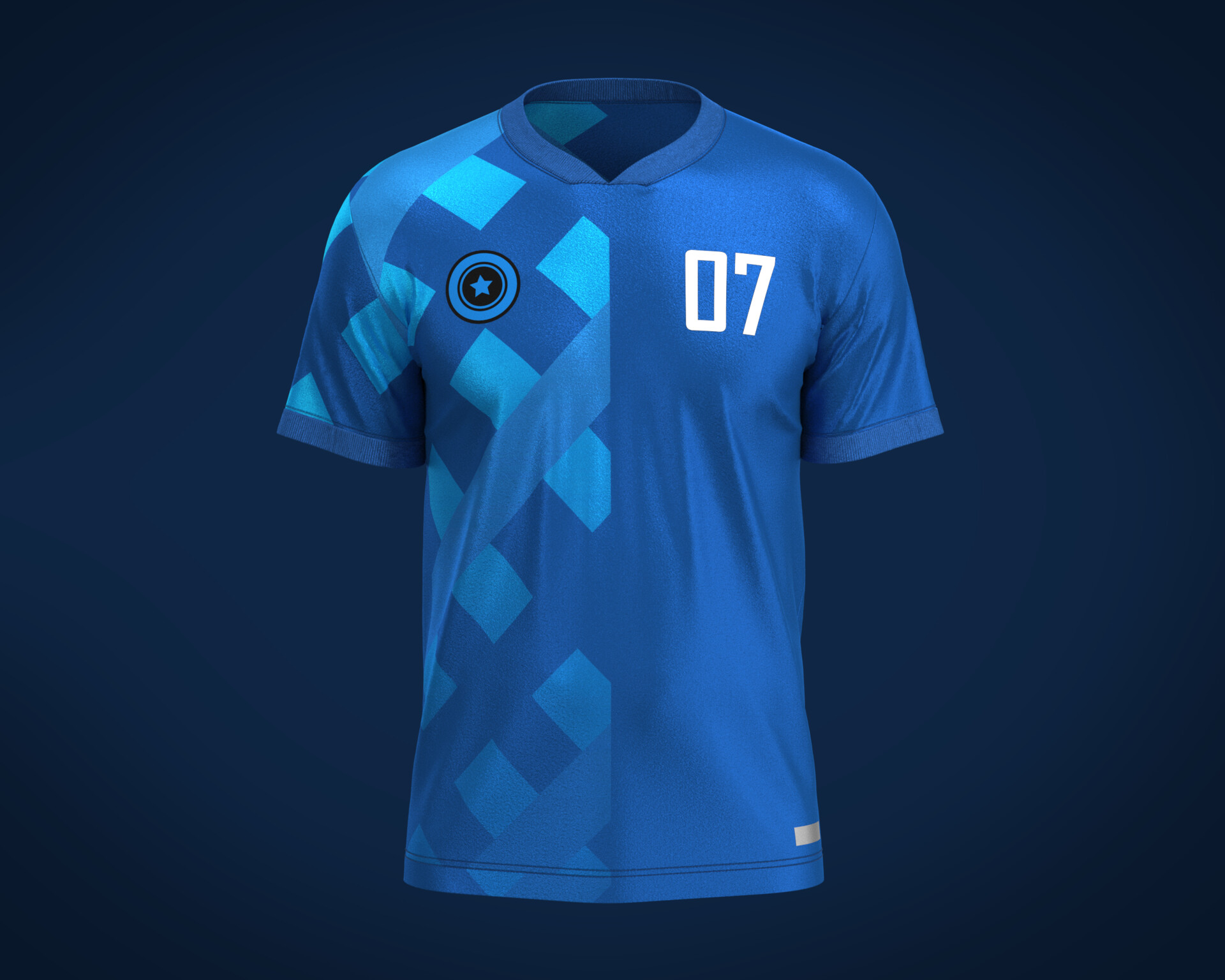 ArtStation - Soccer Blue Jersey Player-07
