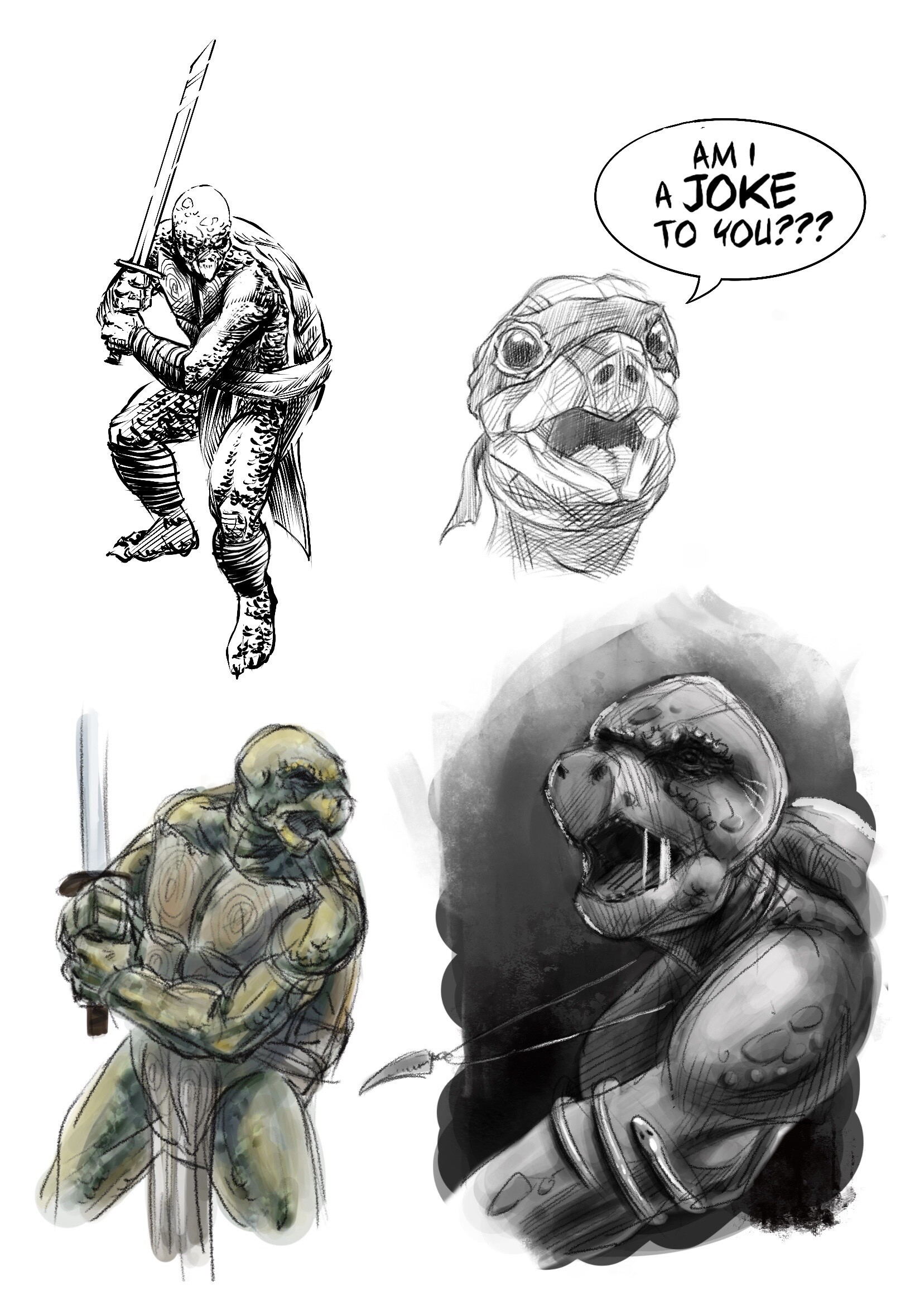 ArtStation - TMNT sketches