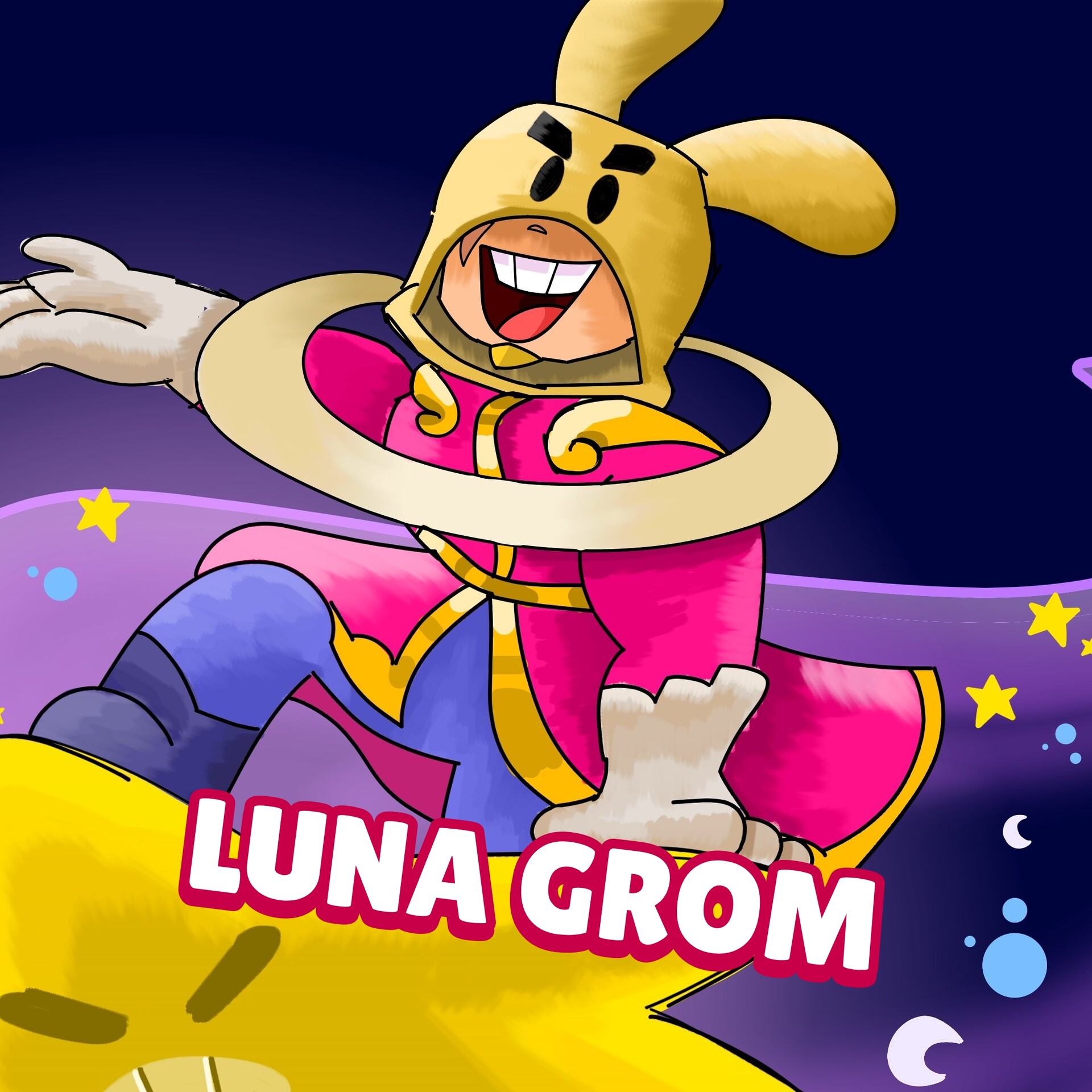 Artstation Brawl Stars Concept Art Luna Grom