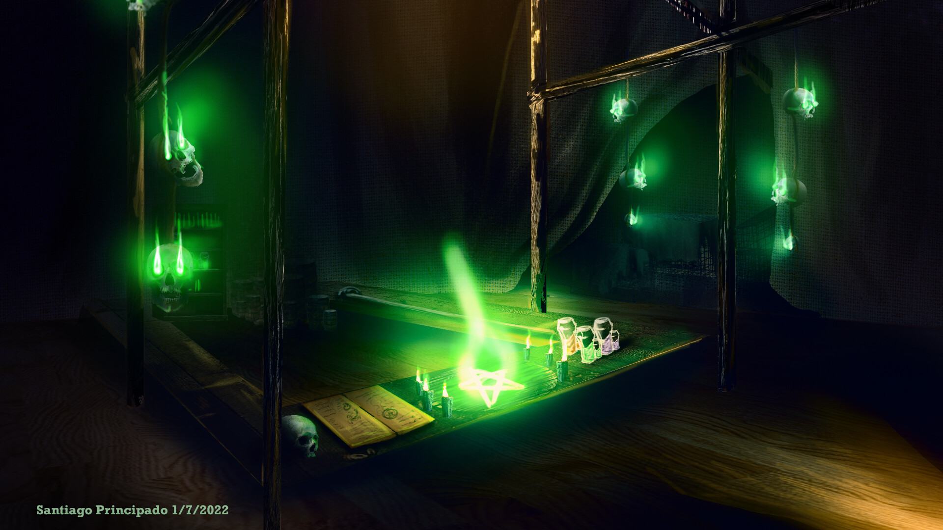 ArtStation - Witch doctors tent concept