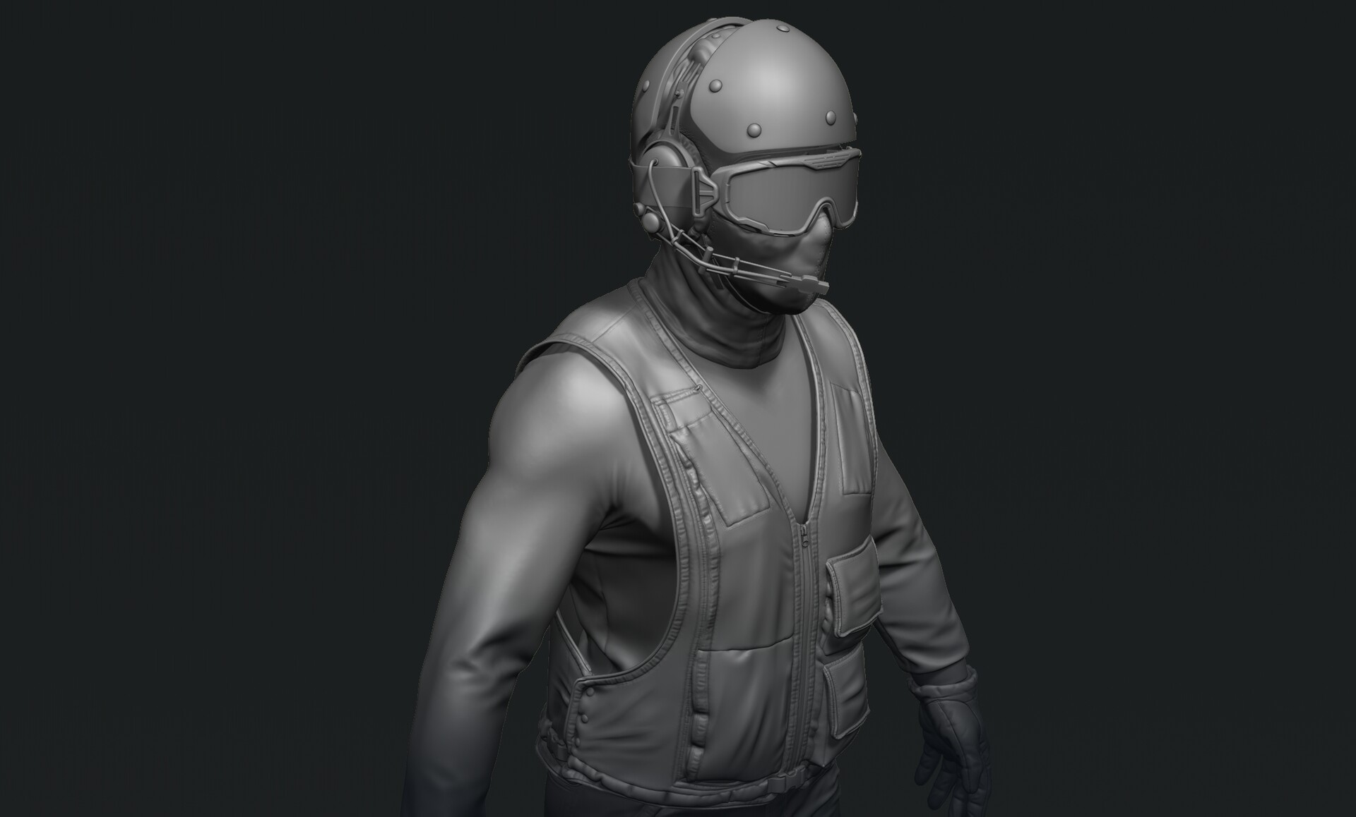 ArtStation - 3d models Flight Deck Crewman