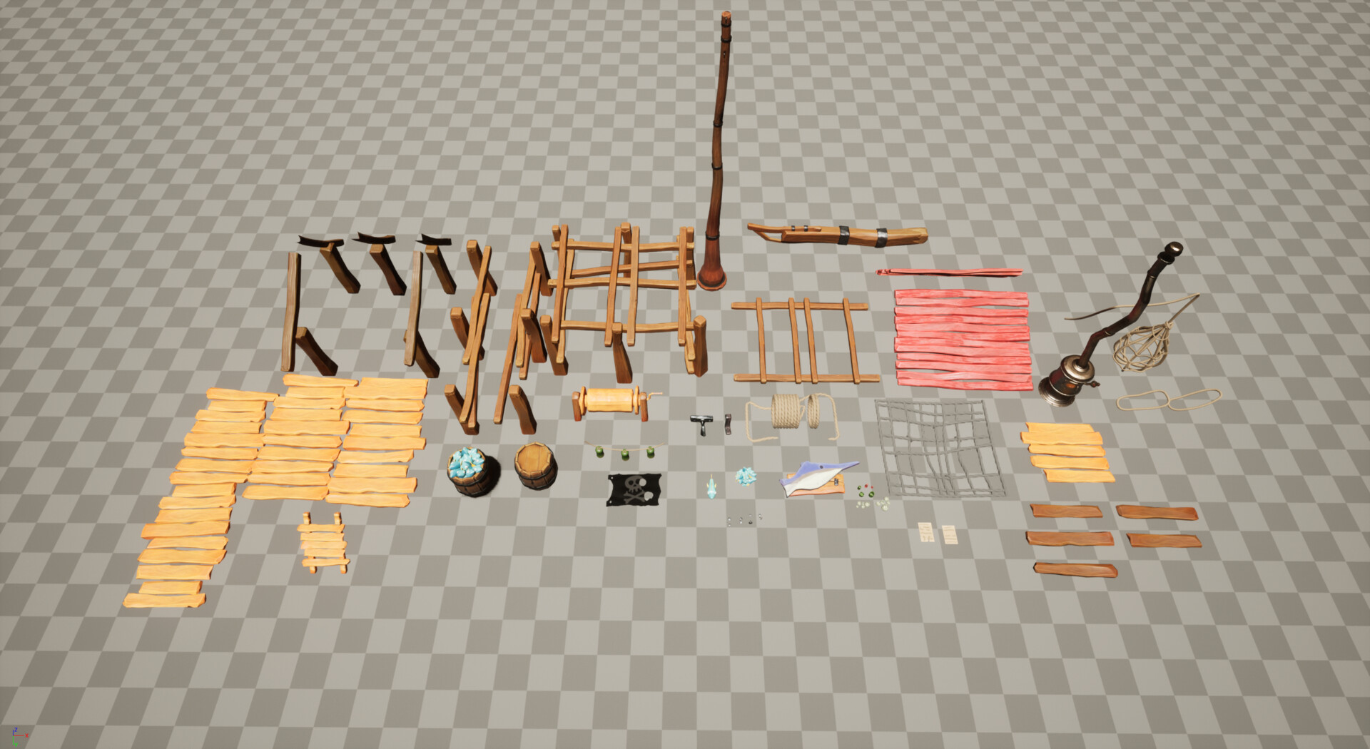 William Kitchen - Stylized Fishing Dock Diorama