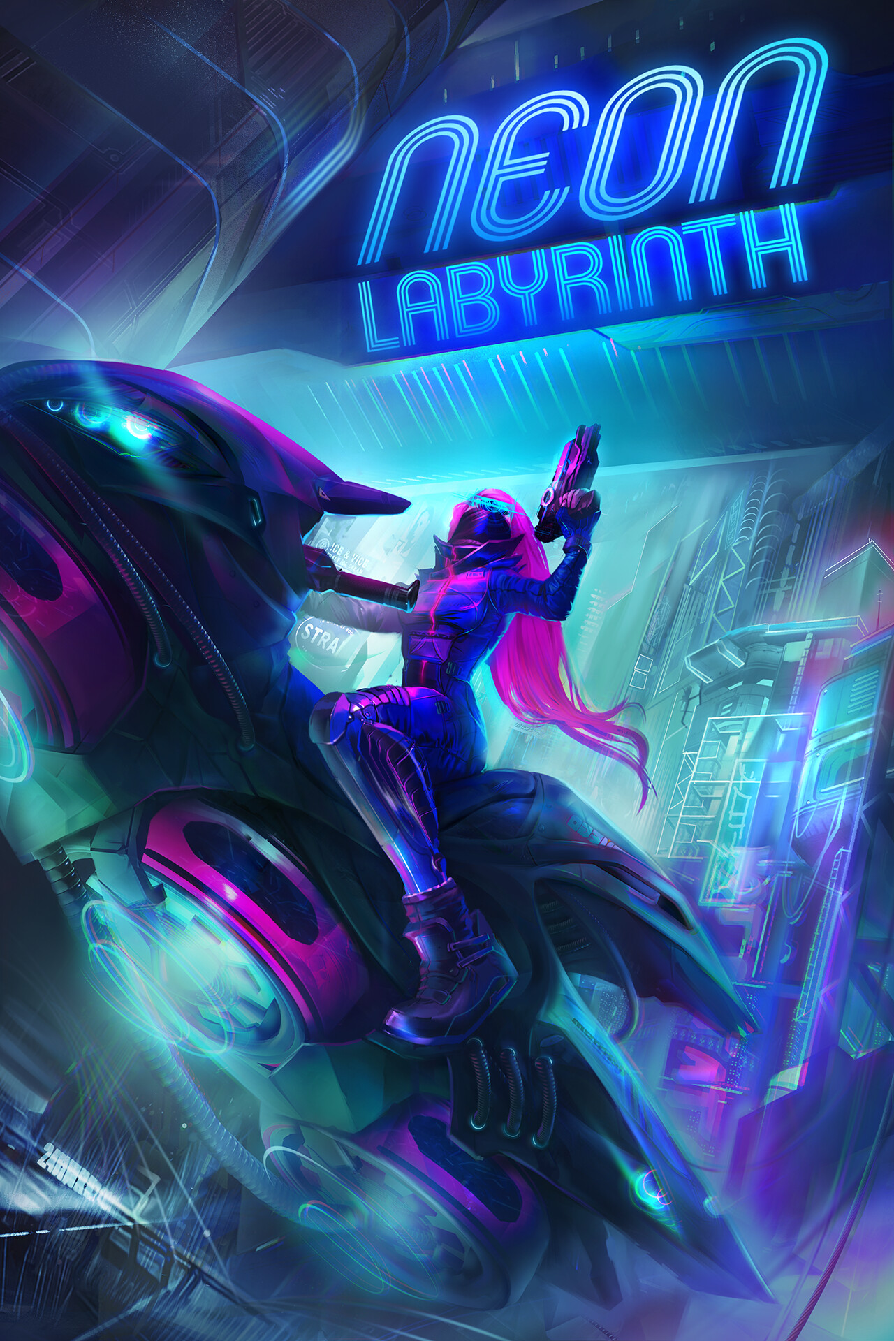 ArtStation - Neon Labyrinth