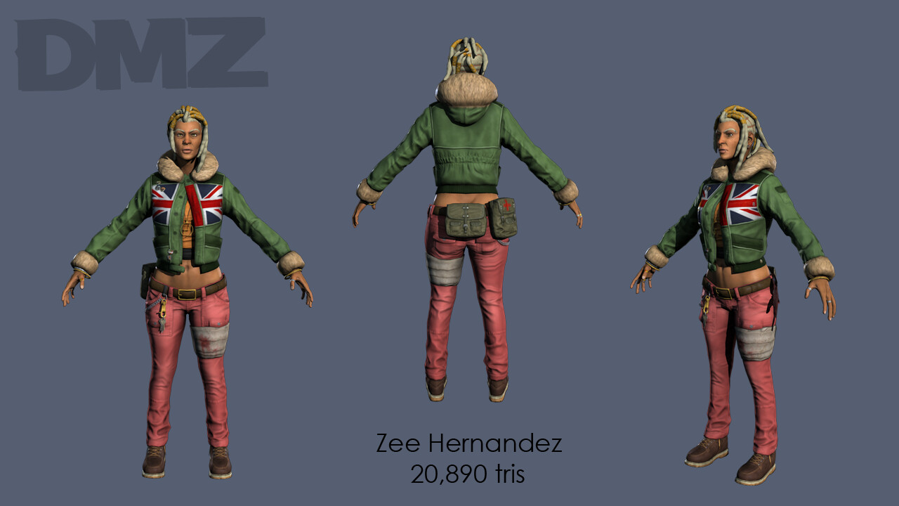 Carlos Quiros - Zee Hernandez from the DMZ comic