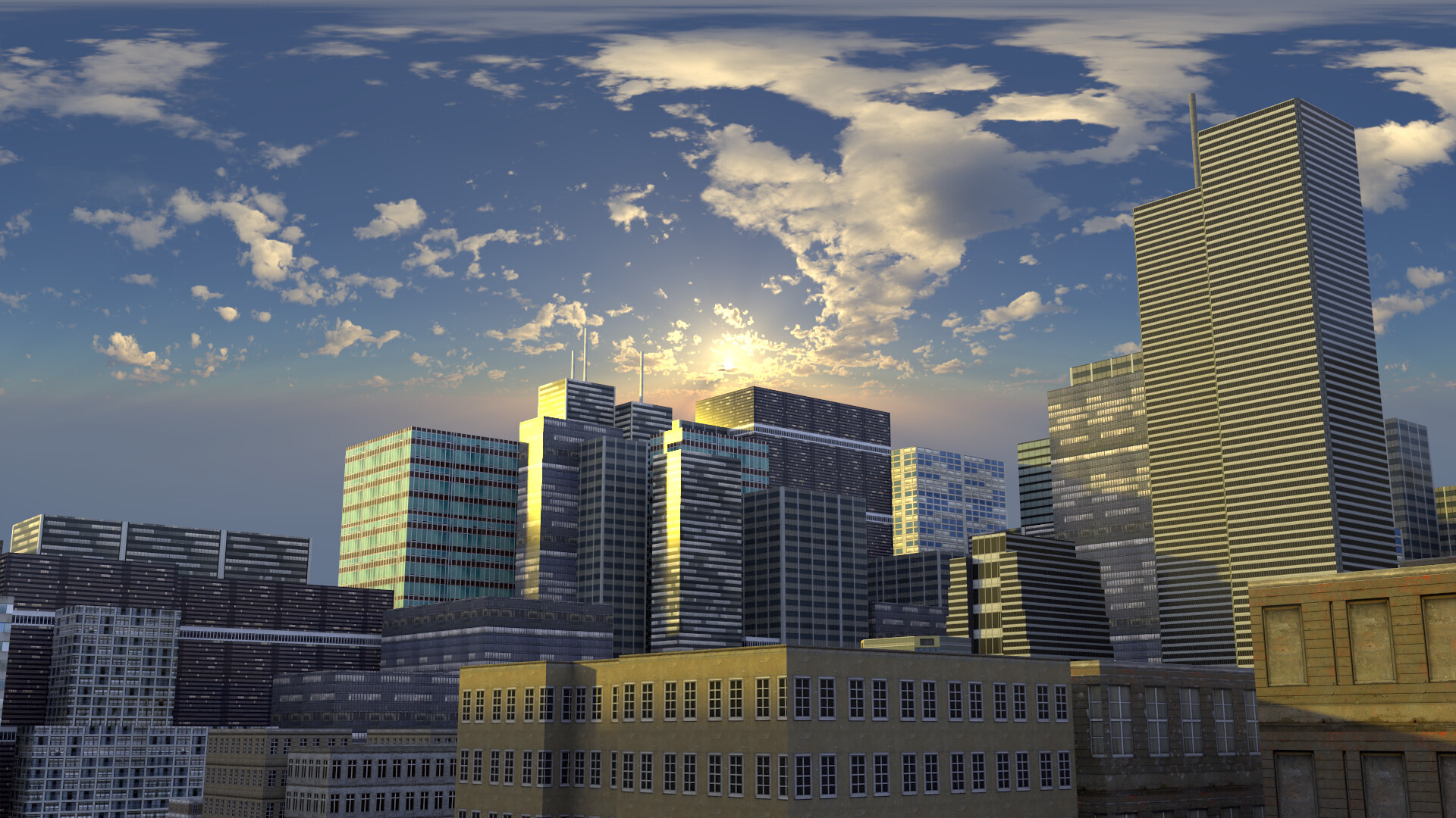 ArtStation - 3D City Model for Mobile Games (Fully Optimized)