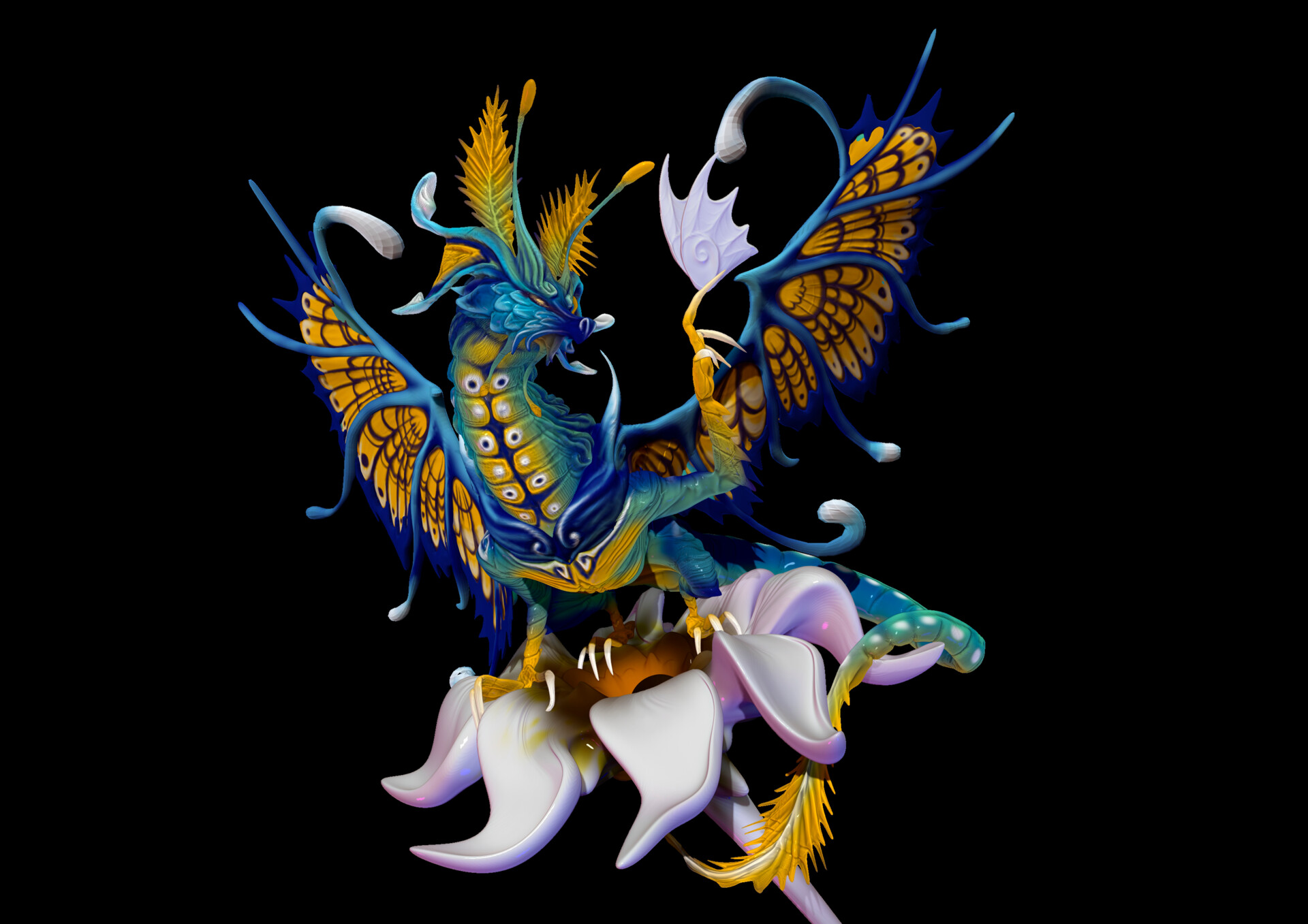 ArtStation - Dragon butterfly