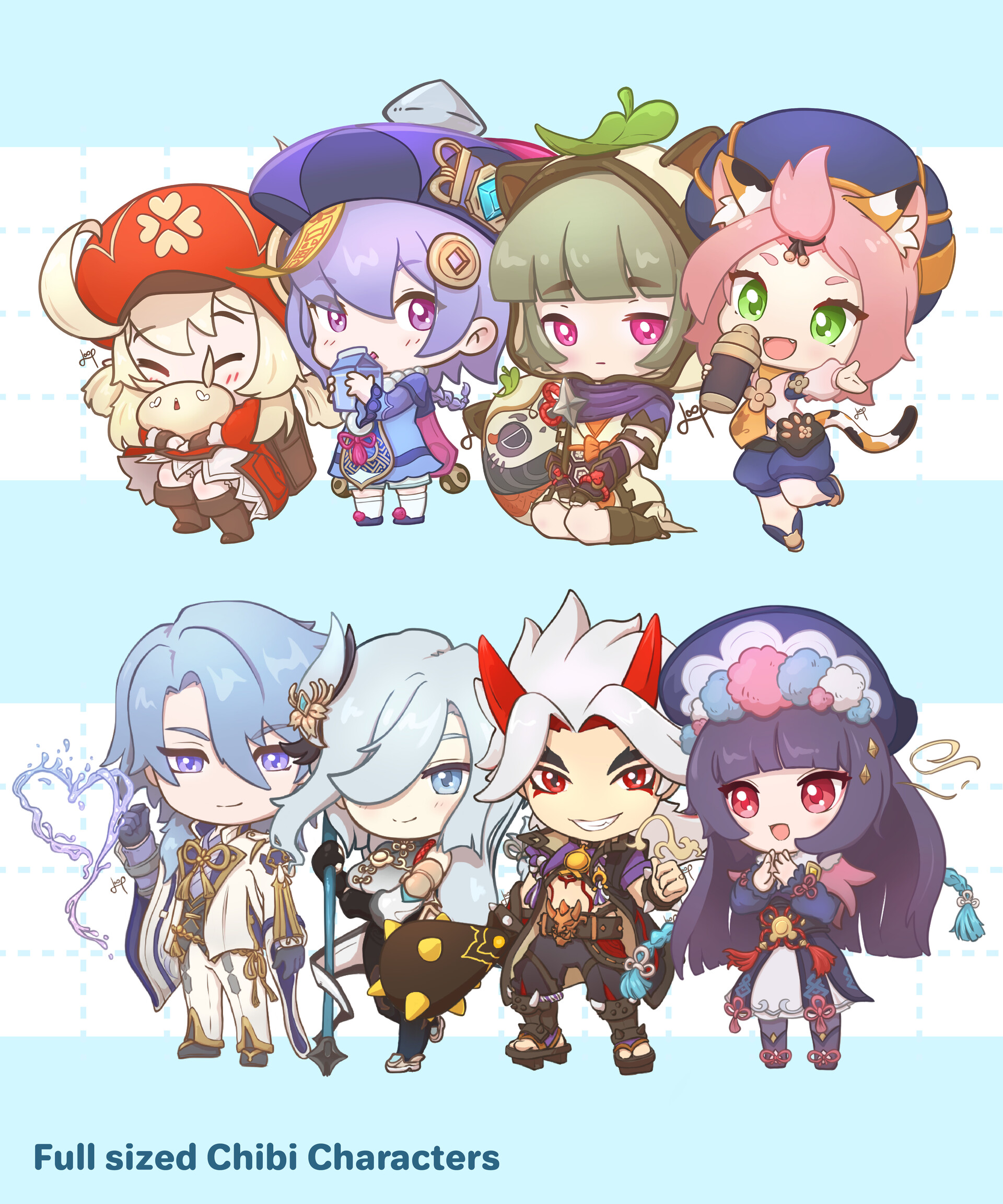 ArtStation - Stylised Genshin Impact Characters