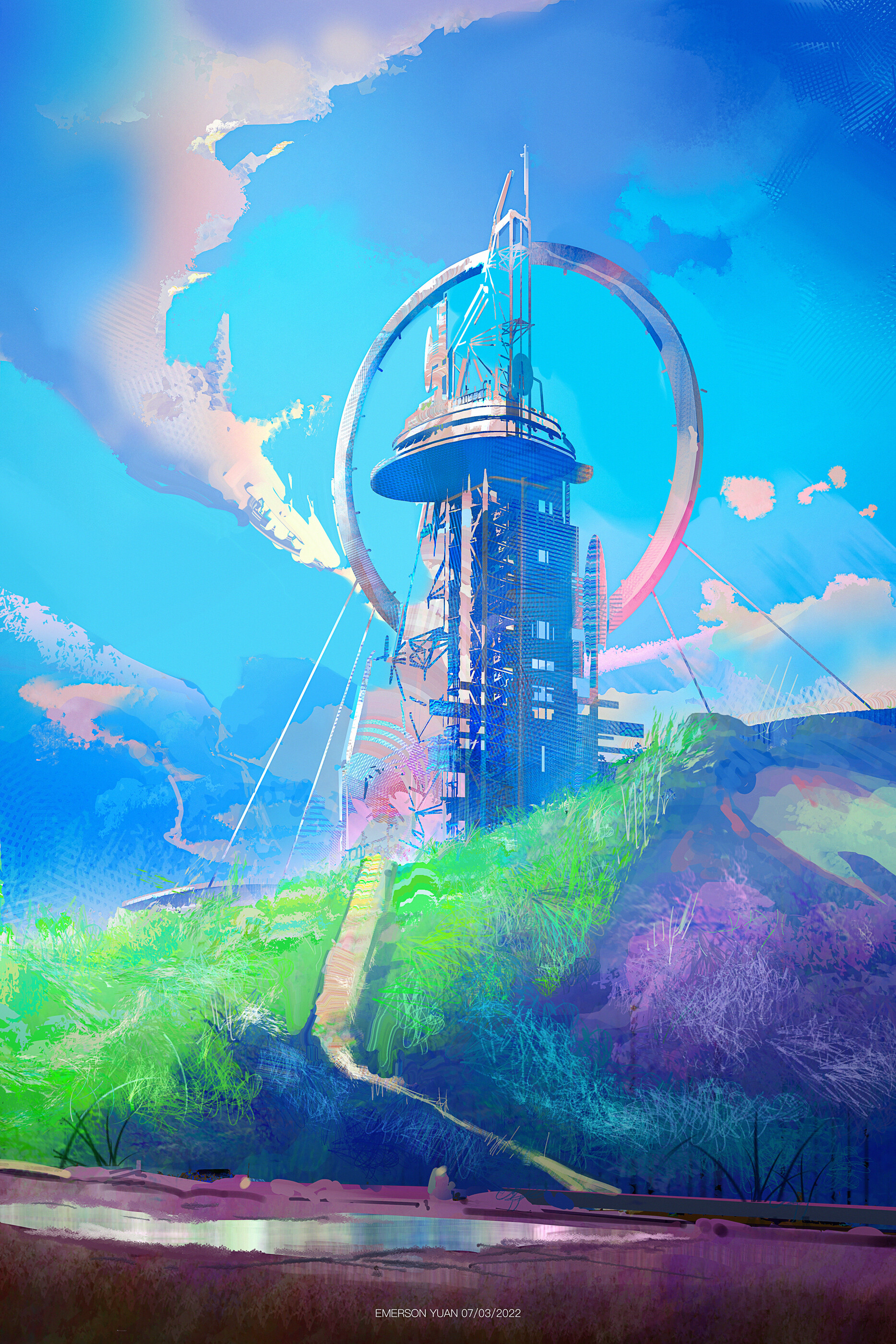 ArtStation - Blue Circle