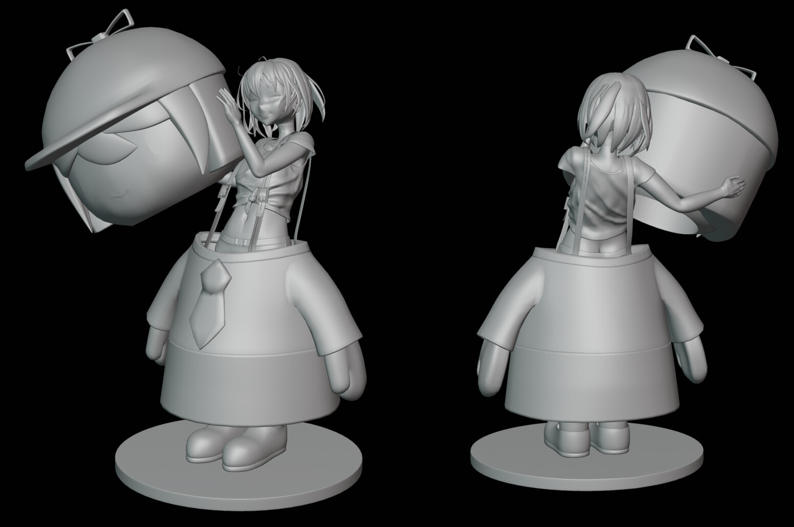 Tan - Amelia Watson in Smol Ame (3D model)