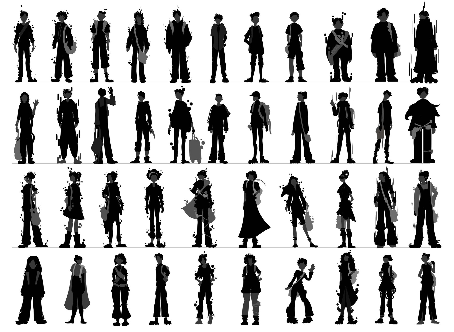 Siluetas De Personajes Famosos