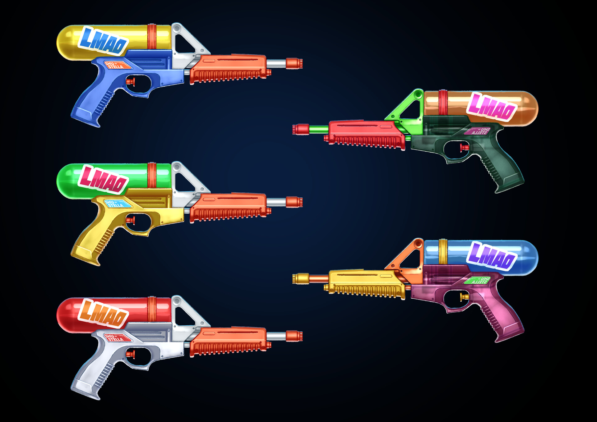 "Summer Gun" by Shu Stella : r/ImaginaryWeaponry