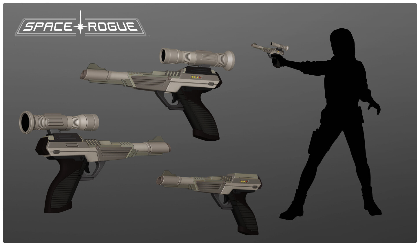 Neil Chapman - Space Rogue: Weapon concept 'Energy blaster pistol'