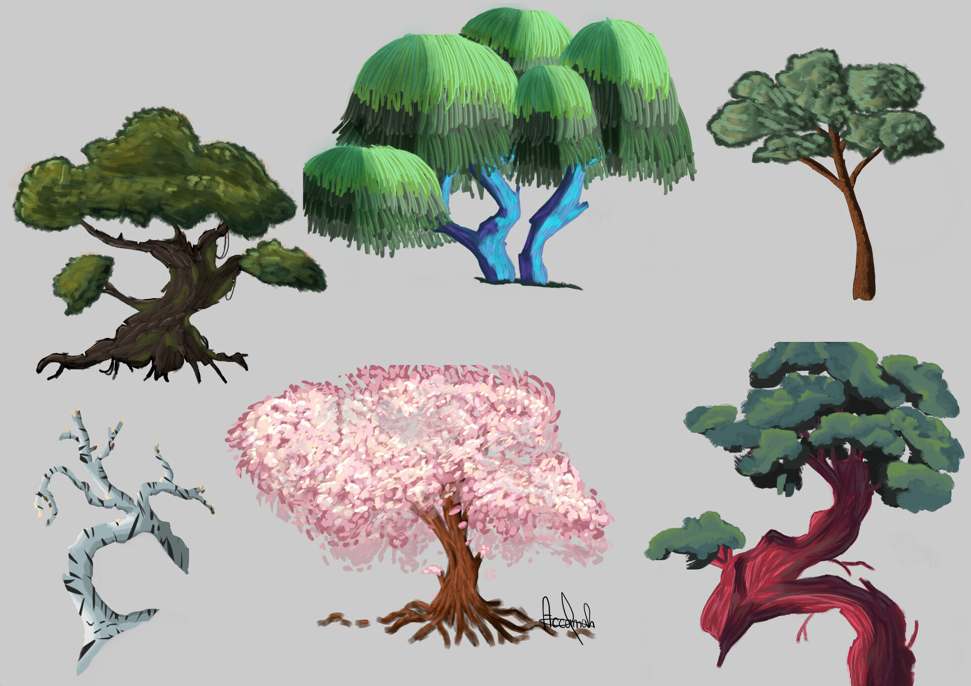 ArtStation - Concept art - Arbres