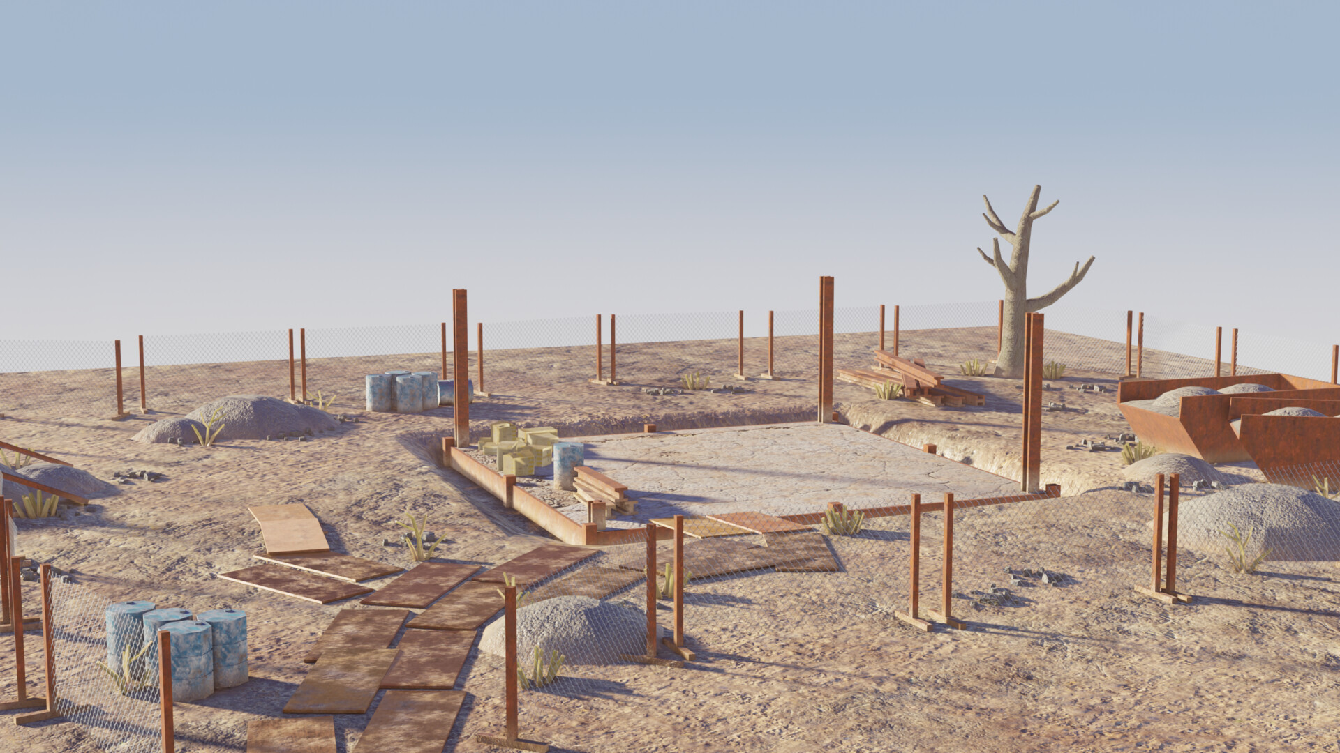 ArtStation - Construction Scene