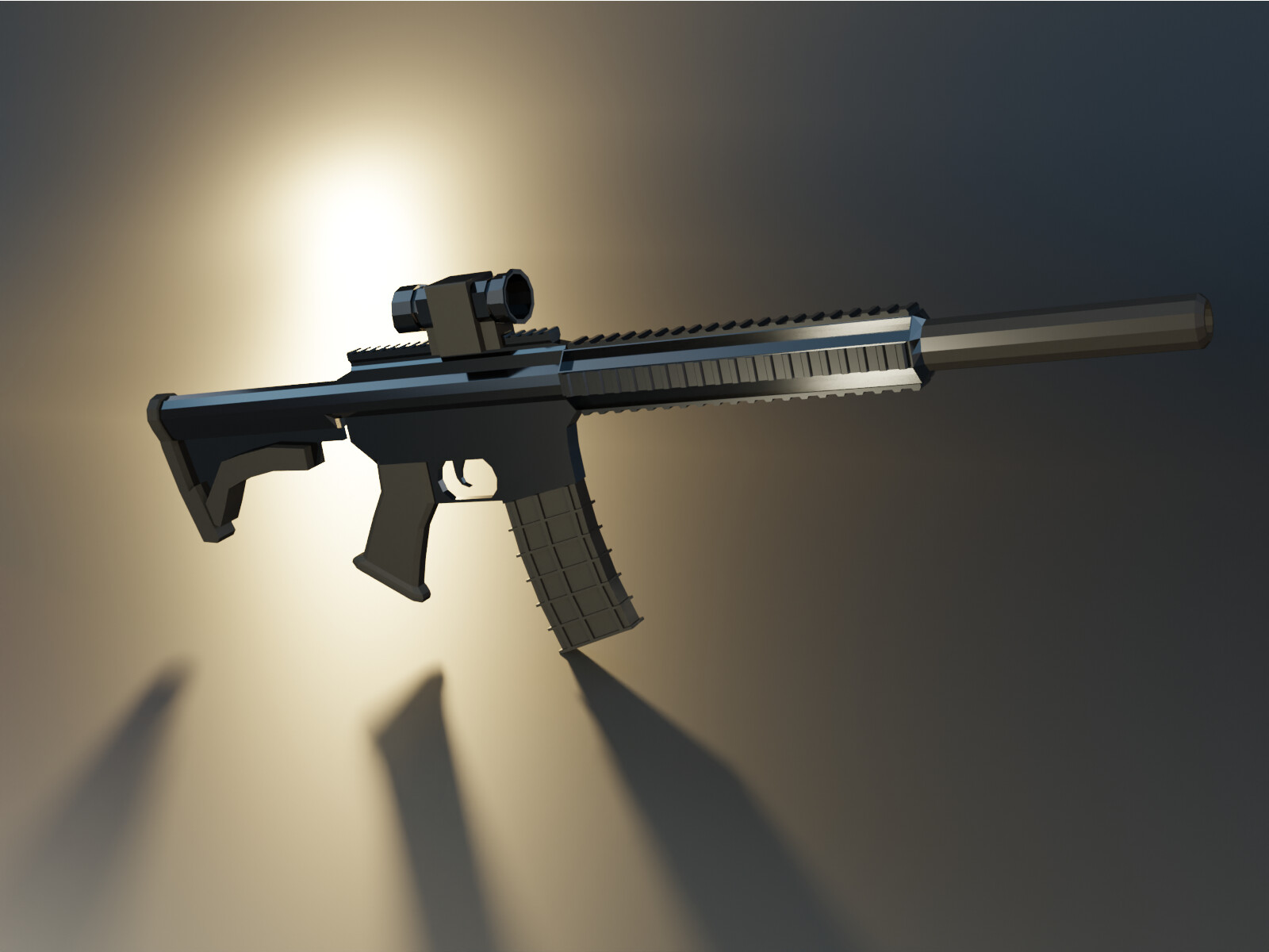 Nathan Johnson - Low Poly M4 Rifle