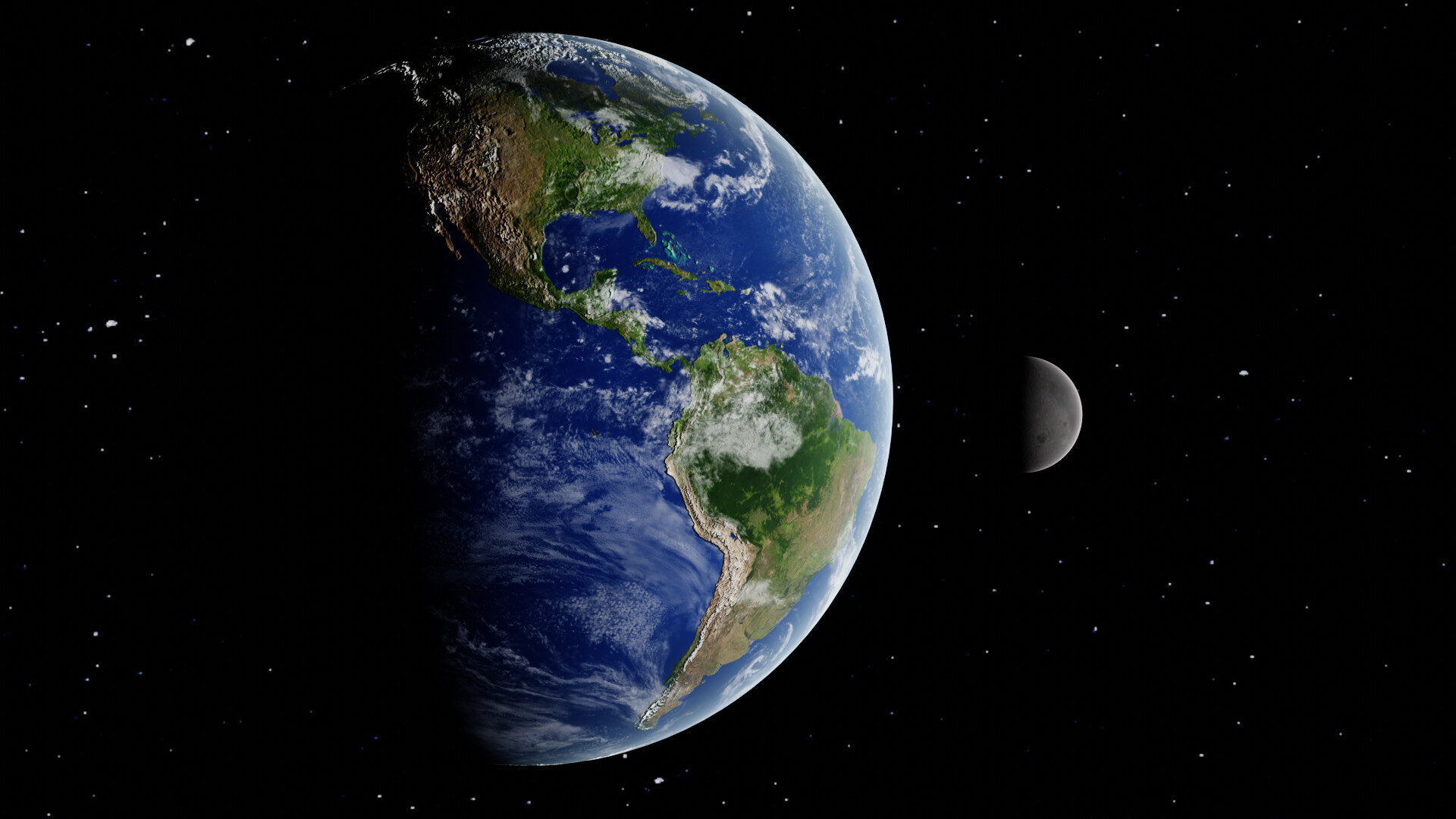 ArtStation - World and moon