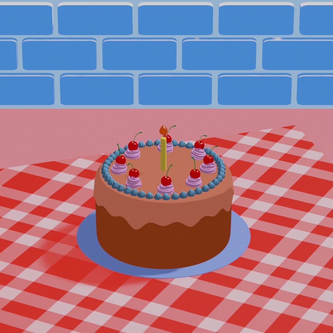 ArtStation - Birthday Cake