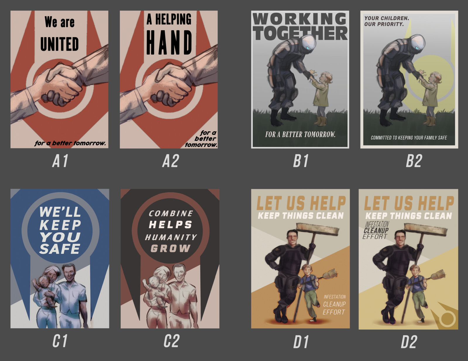 Jamie M. - Half-Life 2: Inhuman - Environment Posters