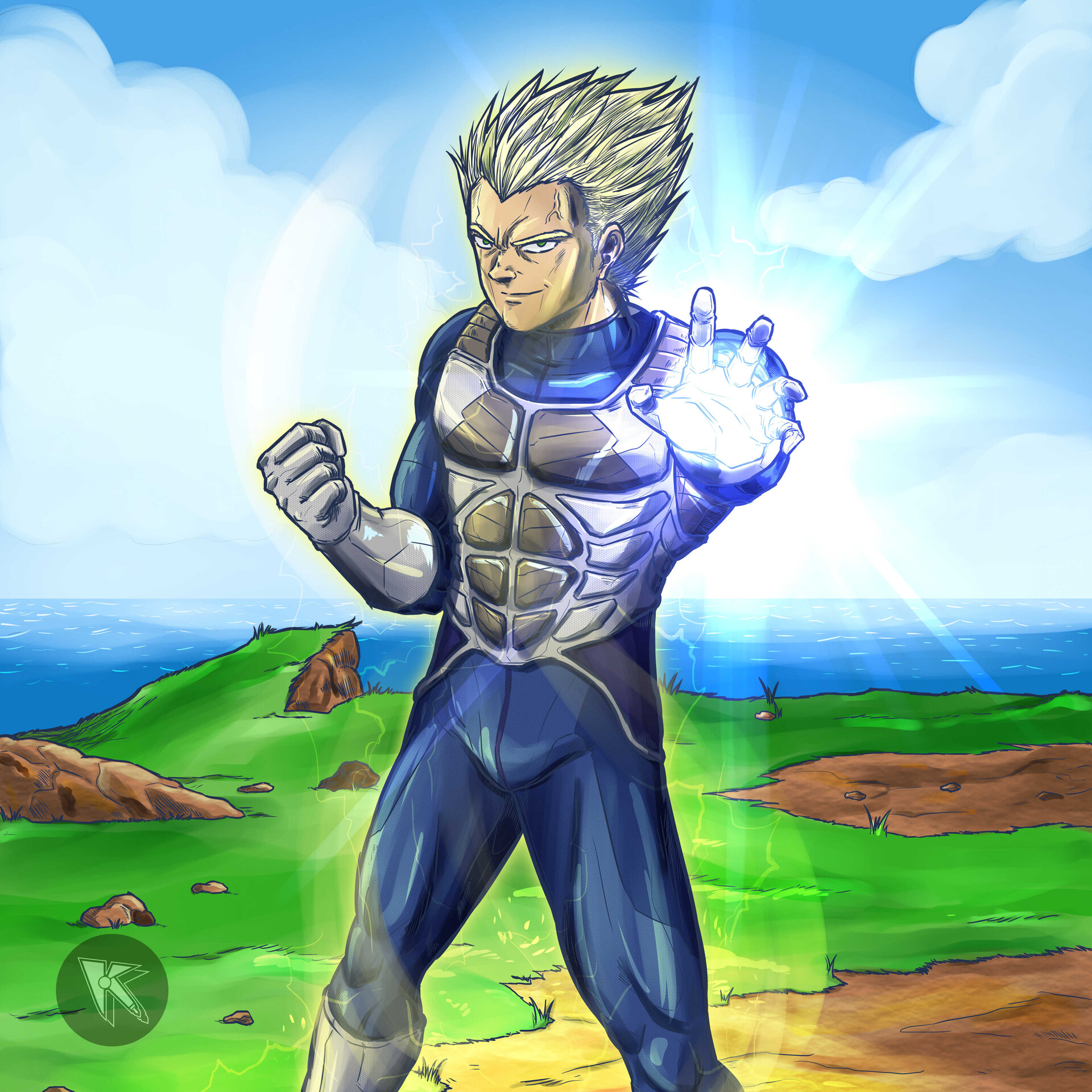 ArtStation - Vegeta in my style