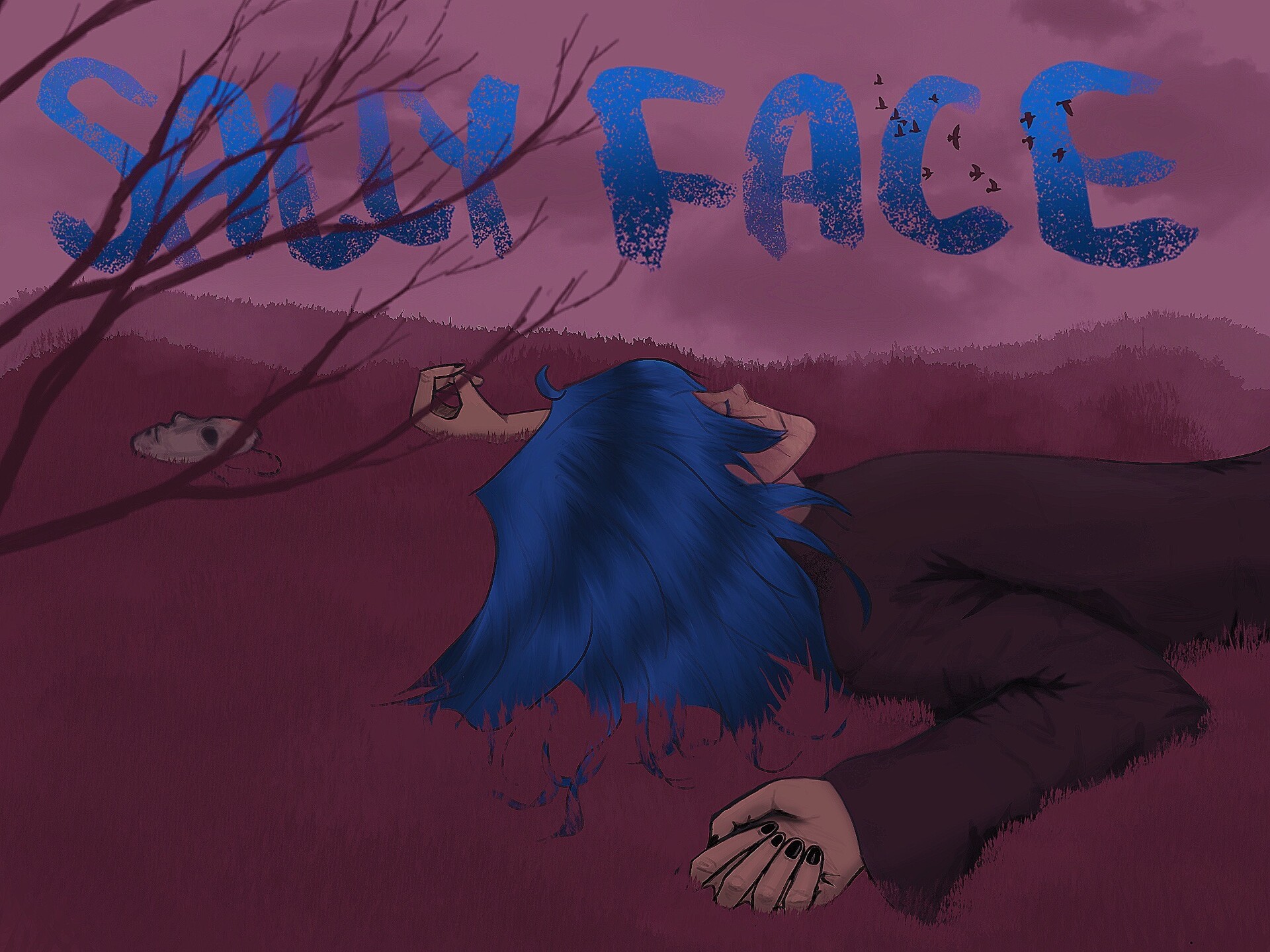 ArtStation - Sally face drawing from a while back :)