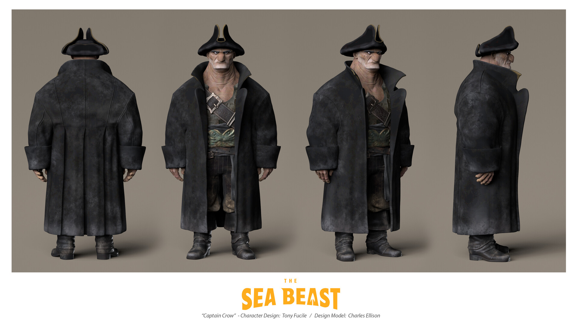 Charles Ellison - Captain Crow - Netflix Animation's "The Sea Beast"