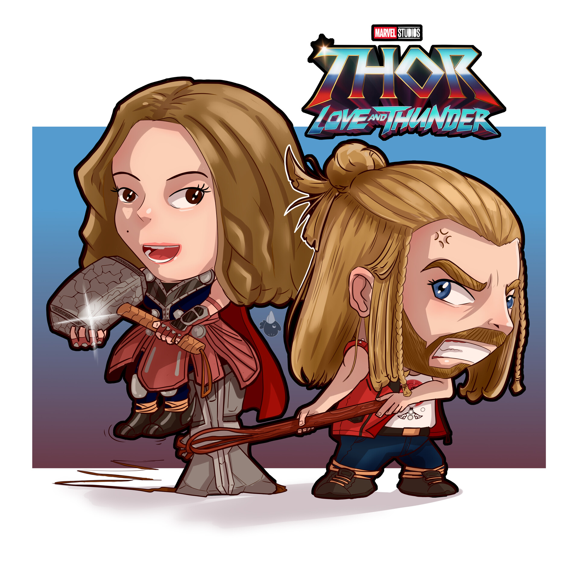 ArtStation - Chibi Thor Love & Thunder