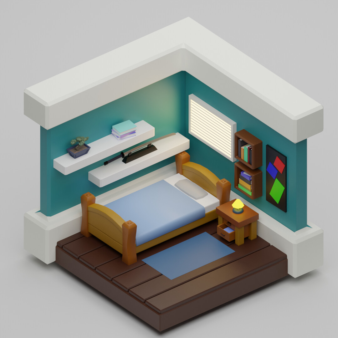 ArtStation - Isometric Room
