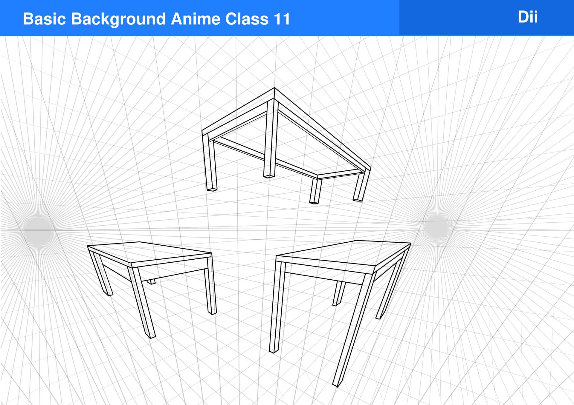 Table Perspective Drawing