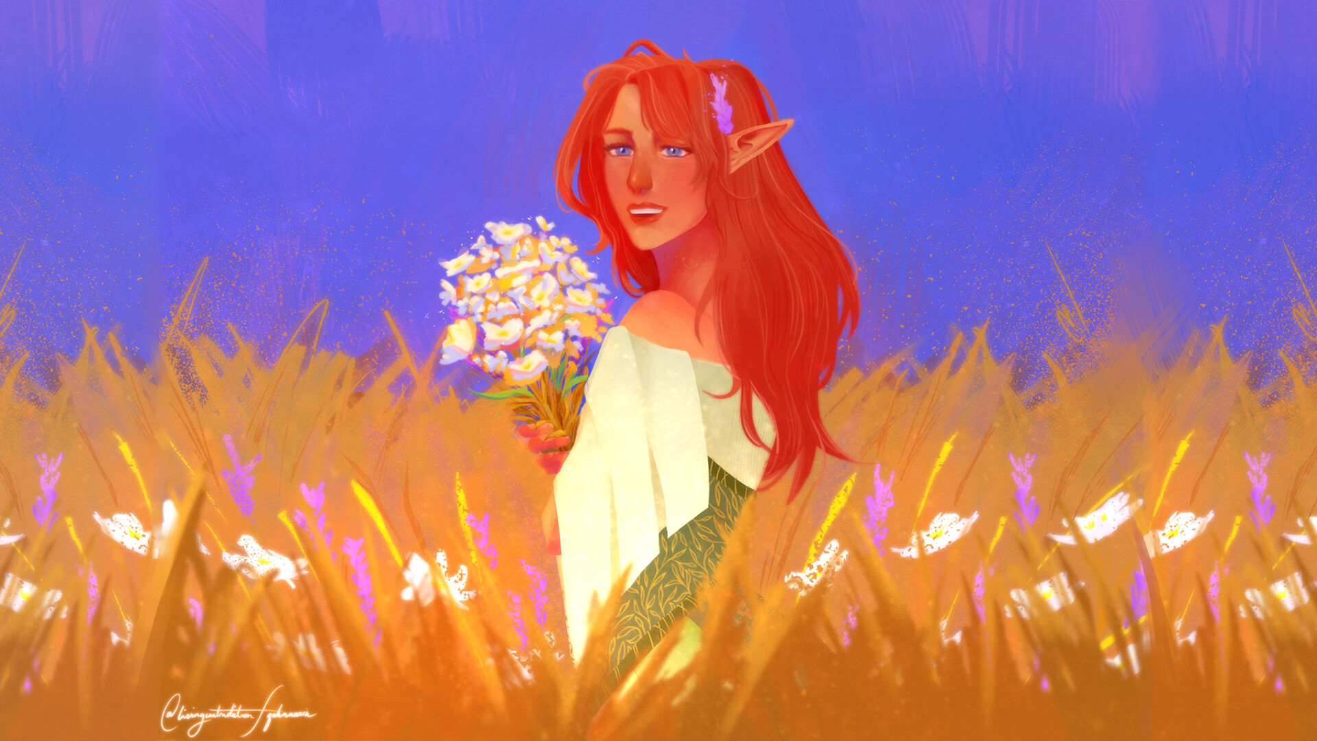 ArtStation - lady spring